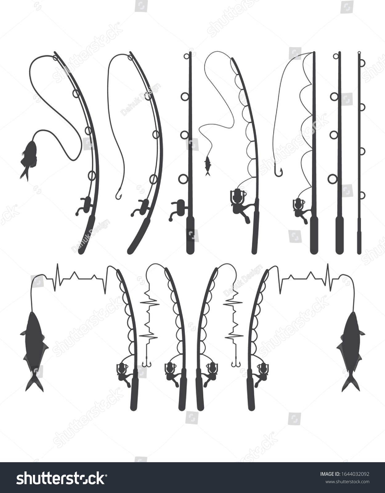 Fishing Rod Printable Vector Design: Vector có sẵn (miễn phí bản quyền ...