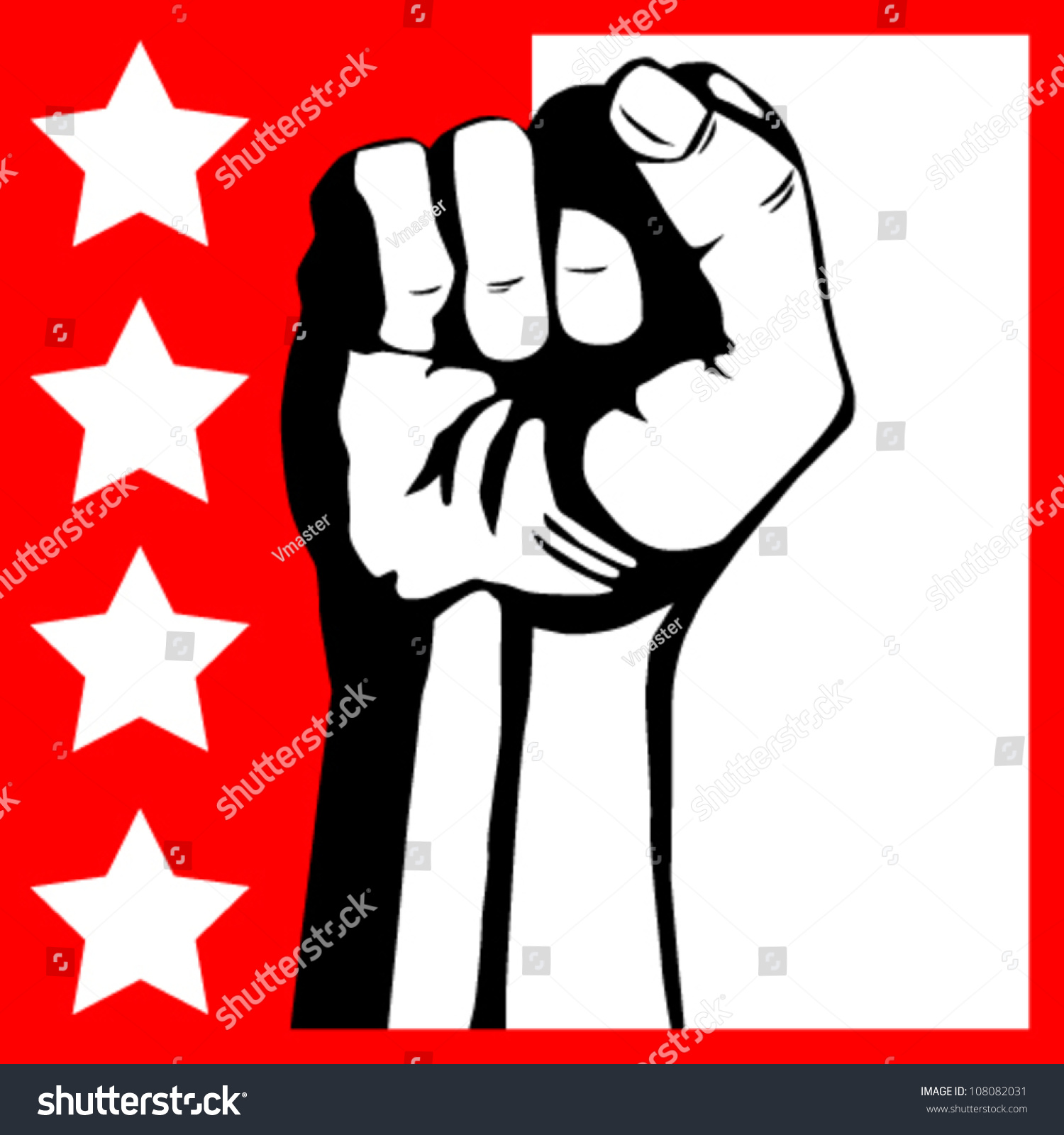 Fist Protest Stock Vector (Royalty Free) 108082031 | Shutterstock