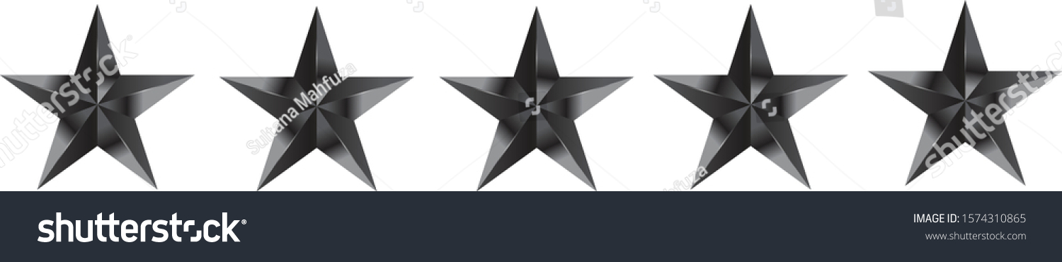 Five Stars Rating Icon Black Vector 스톡 벡터(로열티 프리) 1574310865 | Shutterstock