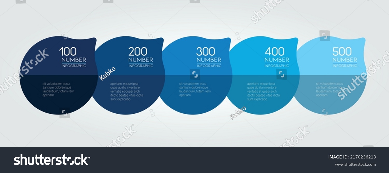 Five Step Template Banner Infographic Diagram Stock Vector (Royalty ...