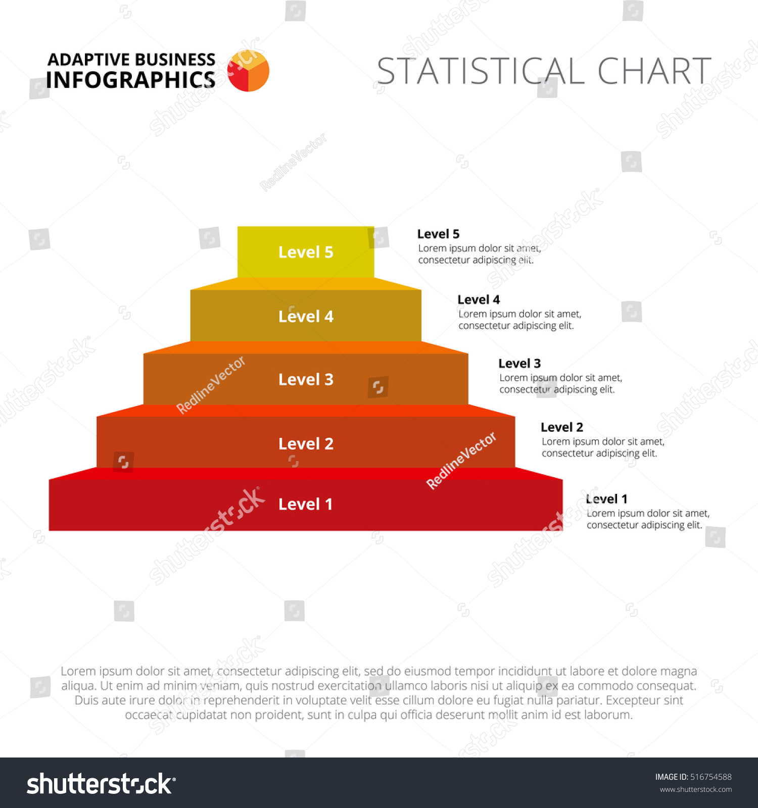 Five Steps Pyramid Slide Template: vetor stock (livre de direitos ... Five Steps Pyramid Slide Template: vetor stock (livre de direitos ...