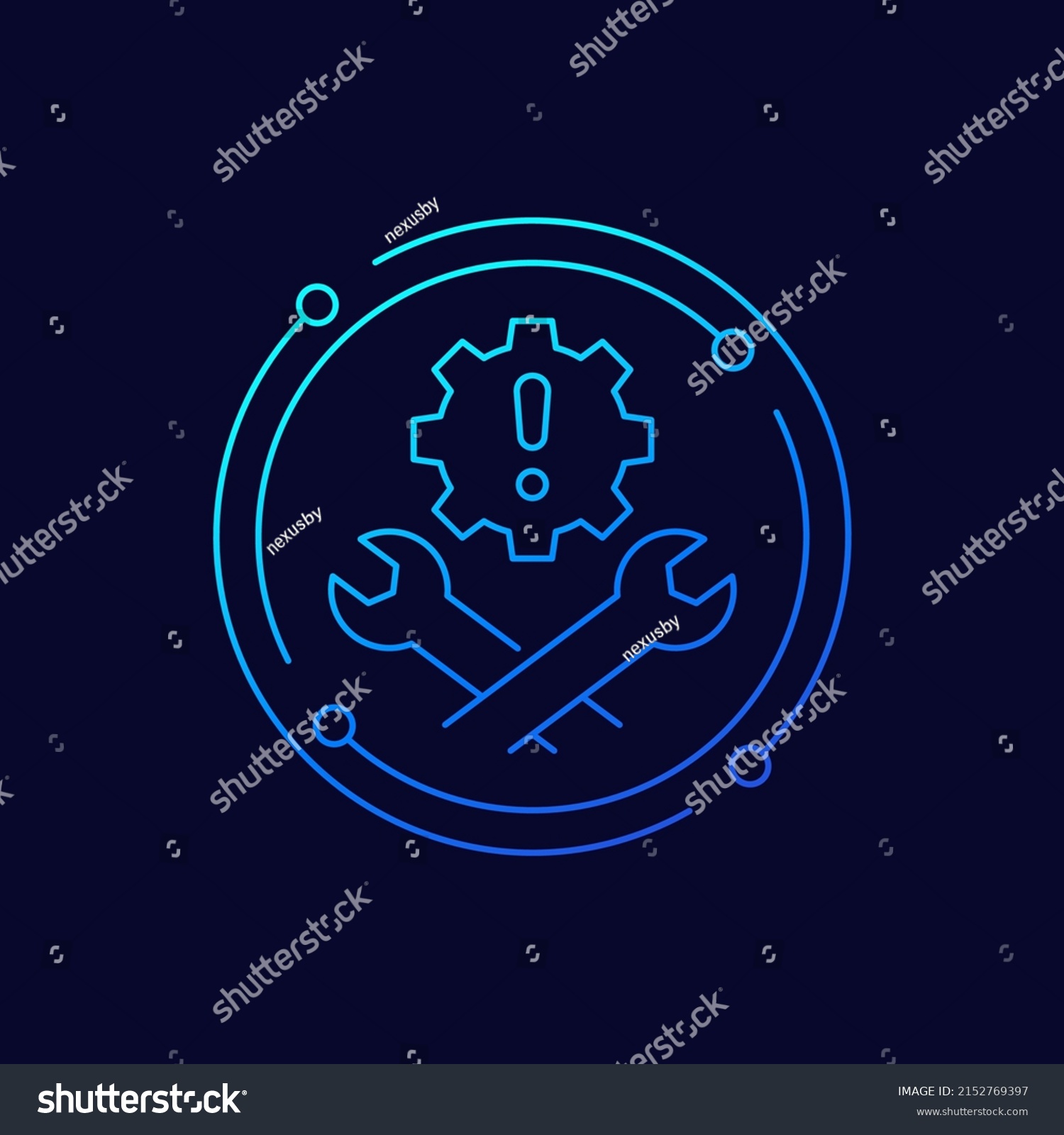 Fixing Errors Technical Problems Icon Linear Stock Vector (Royalty Free ... Fixing Errors Technical Problems Icon Linear Stock Vector (Royalty Free ...