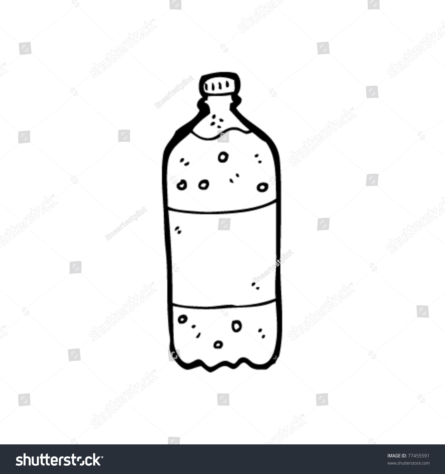 Fizzy Drinks Bottle Cartoon Stock Vector (Royalty Free) 77455591