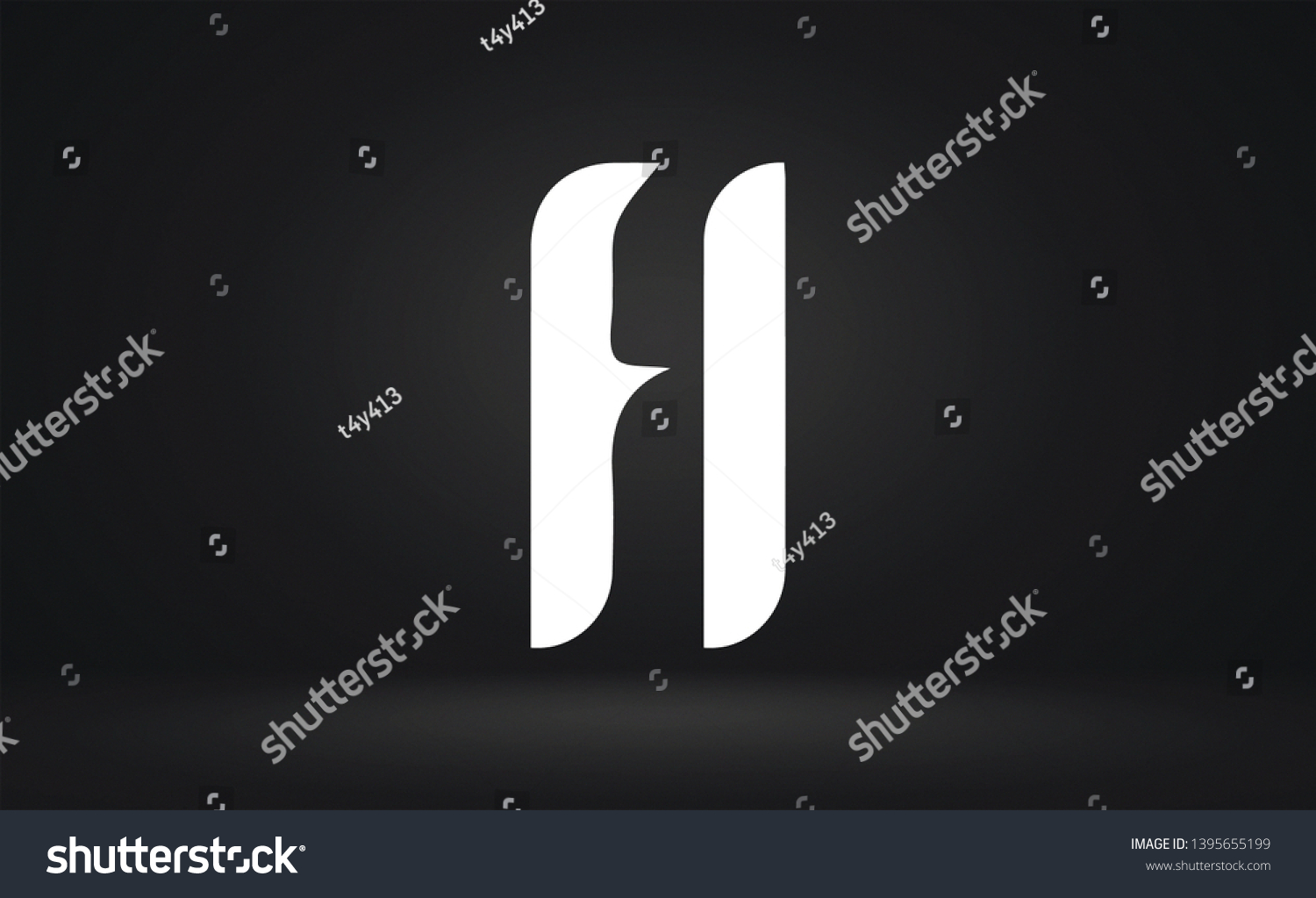 Fl Logo Design Template Vector Illustration Stock Vector (Royalty Free ...
