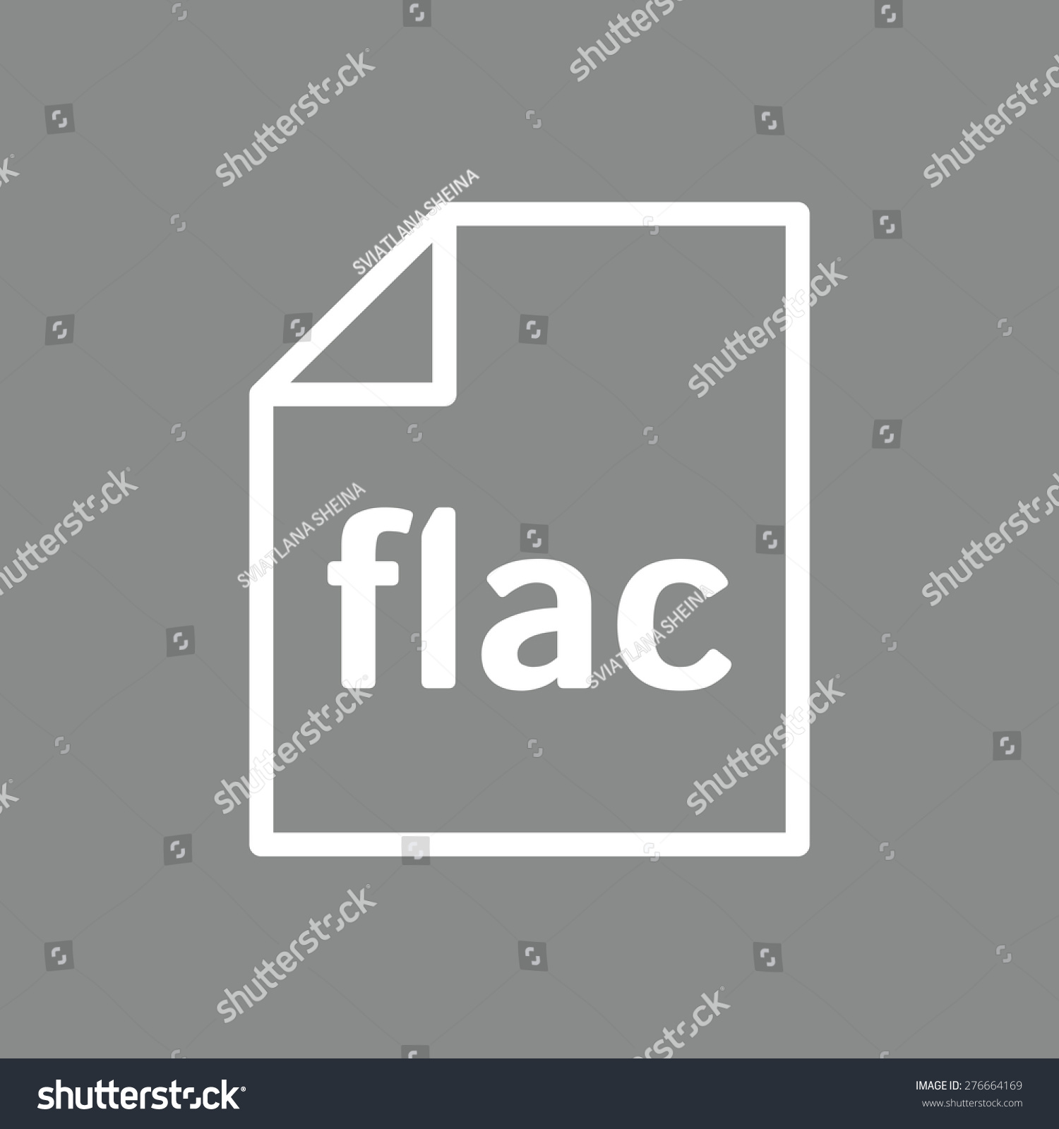 Flac File Icon Audio File Format 库存矢量图（免版税）276664169 | Shutterstock