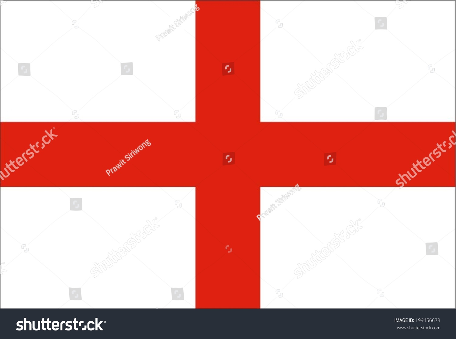 Flag England Original Vector Stock Vector (Royalty Free) 199456673 ...