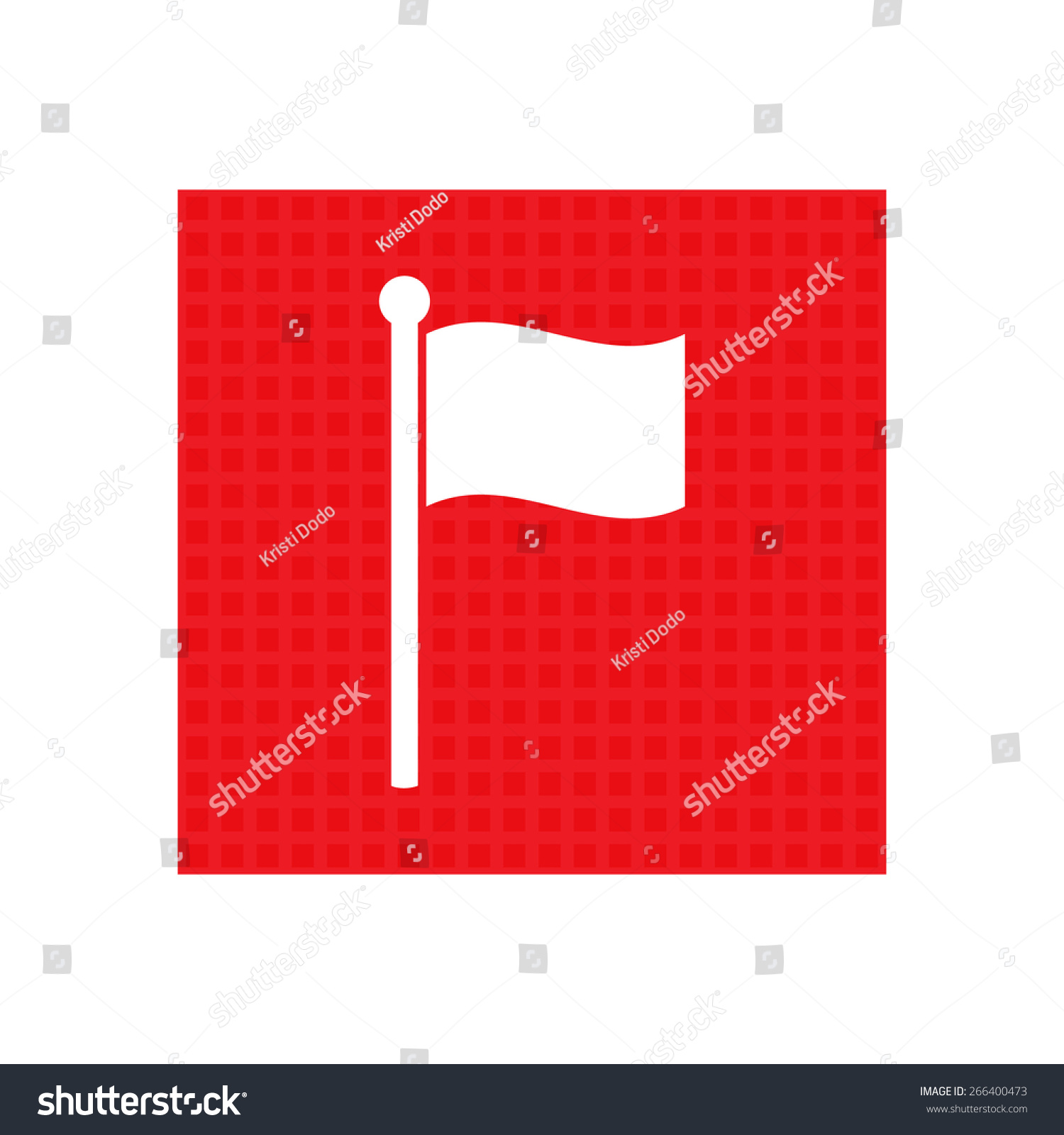 Flag Icon Website Mark Map Sign Stock Vector (Royalty Free) 266400473 ...