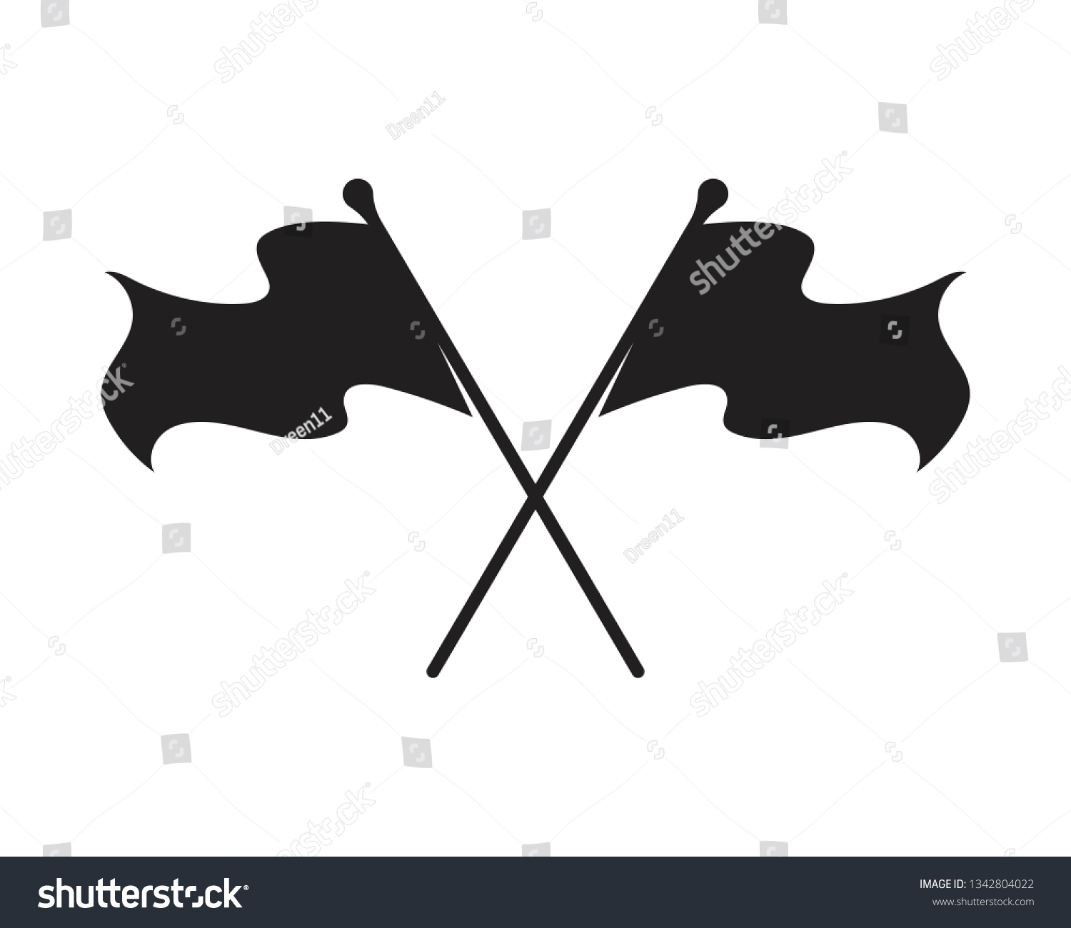 Flag Symbol Logo Vector Stock Vector (Royalty Free) 1342804022