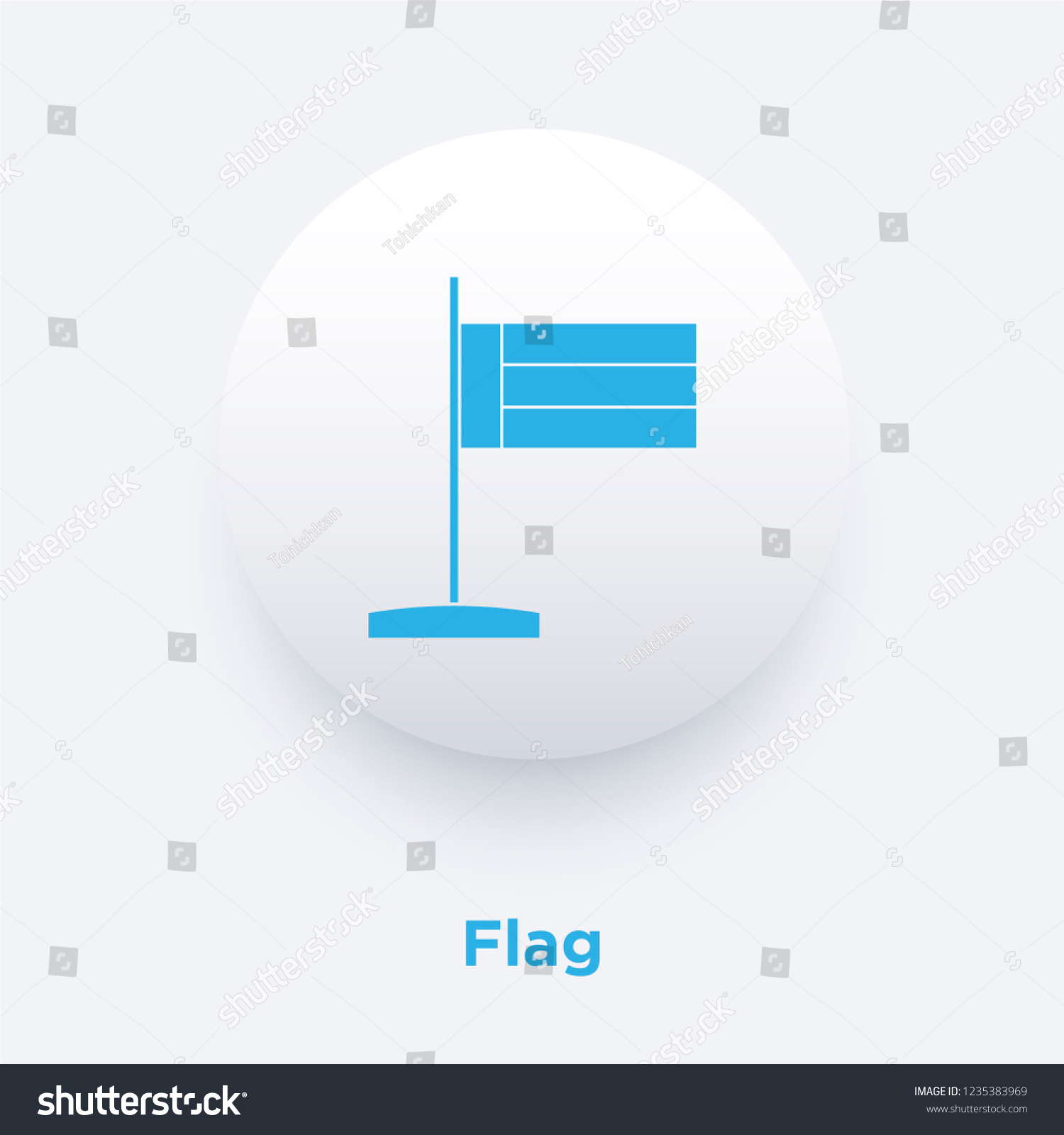 Flag Symbol Icon Stock Vector (Royalty Free) 1235383969 | Shutterstock