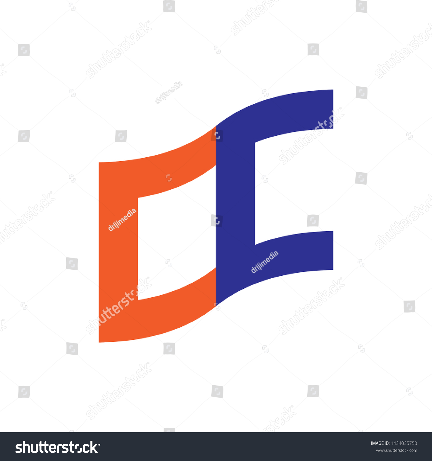Flag Letter Cc Logo Design Vector Stock Vector (Royalty Free ...