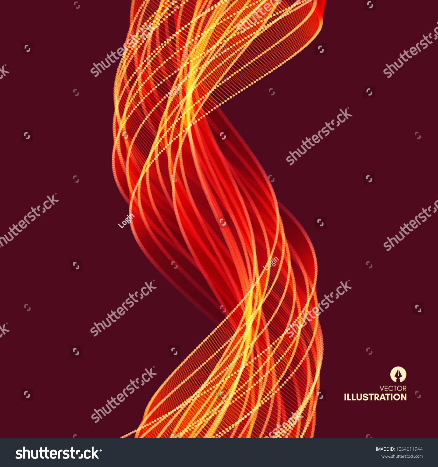 Flame Fire Background Design Presentation Vector Stock Vector (Royalty ...