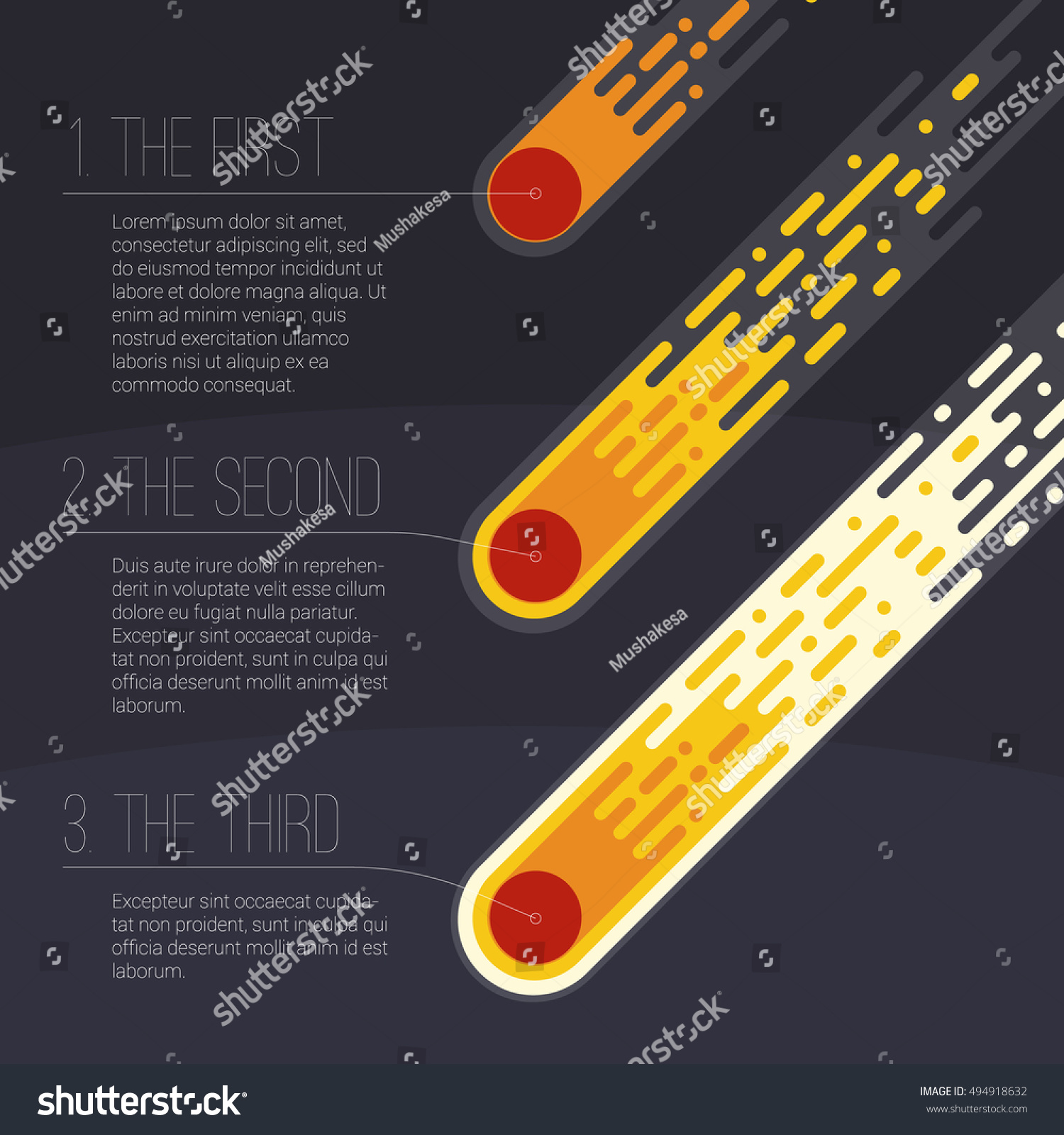 meteorito de llamas. Plantilla vectorial de: vector de stock (libre de ...