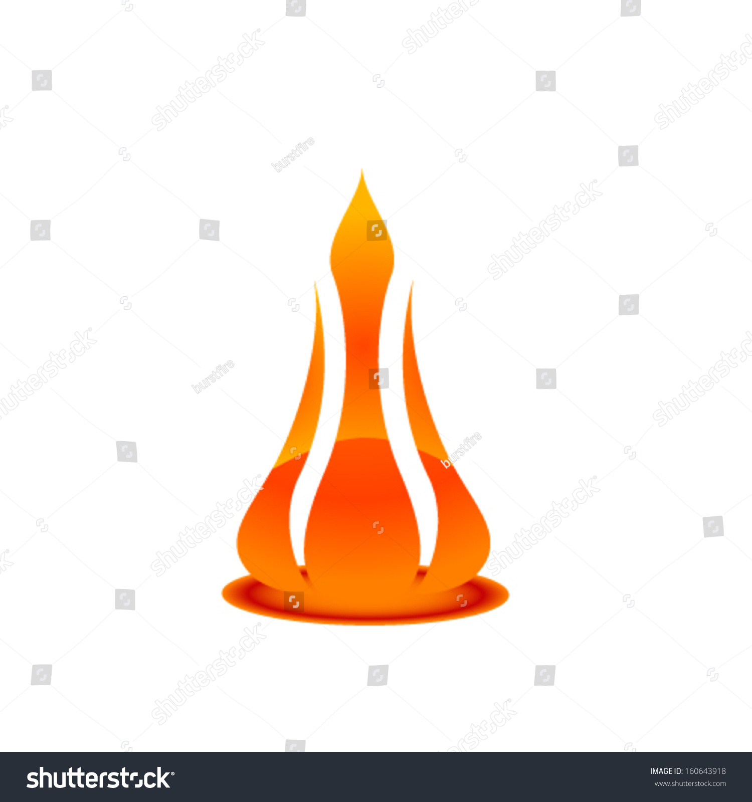 Flame Symbol Stock Vector (Royalty Free) 160643918 | Shutterstock