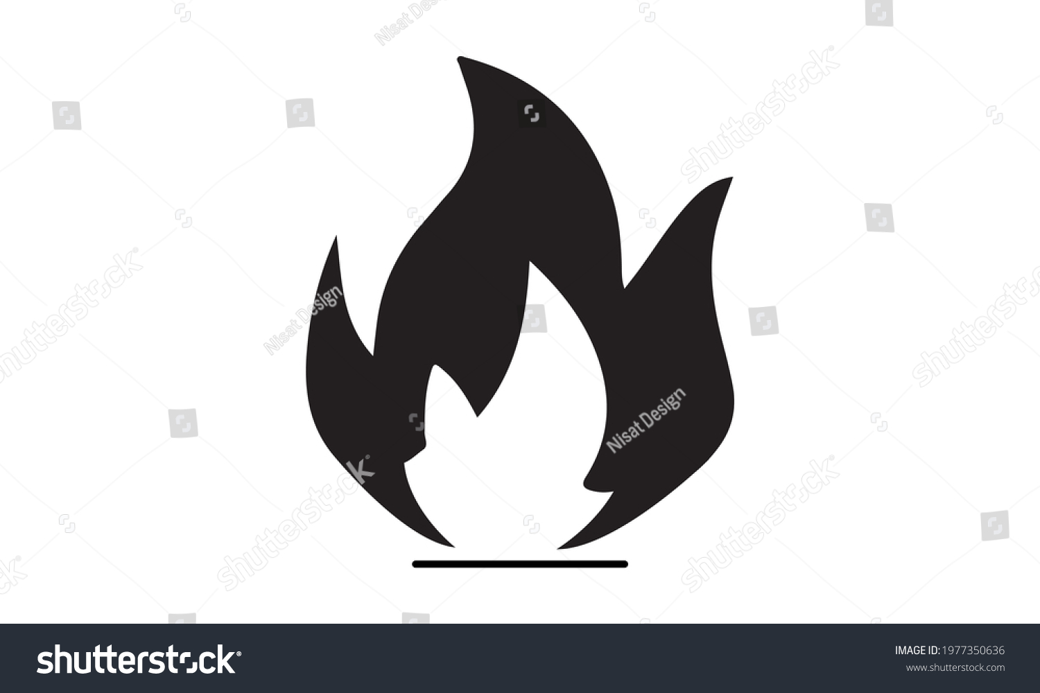 Flame Vector Clip Art Stock Vector (Royalty Free) 1977350636 | Shutterstock