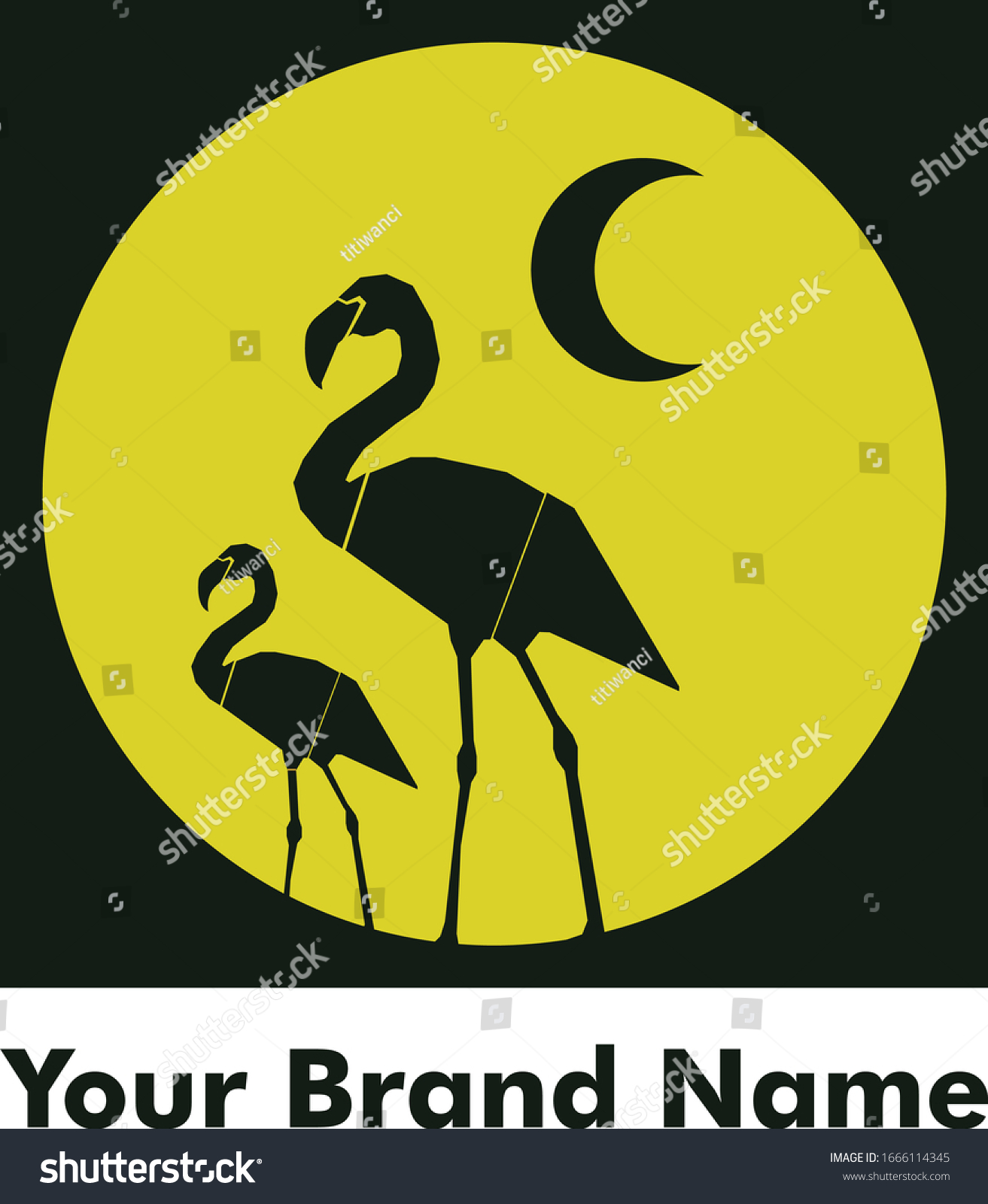 Flaming Bird Logo Vector Design Stock Vector (Royalty Free) 1666114345