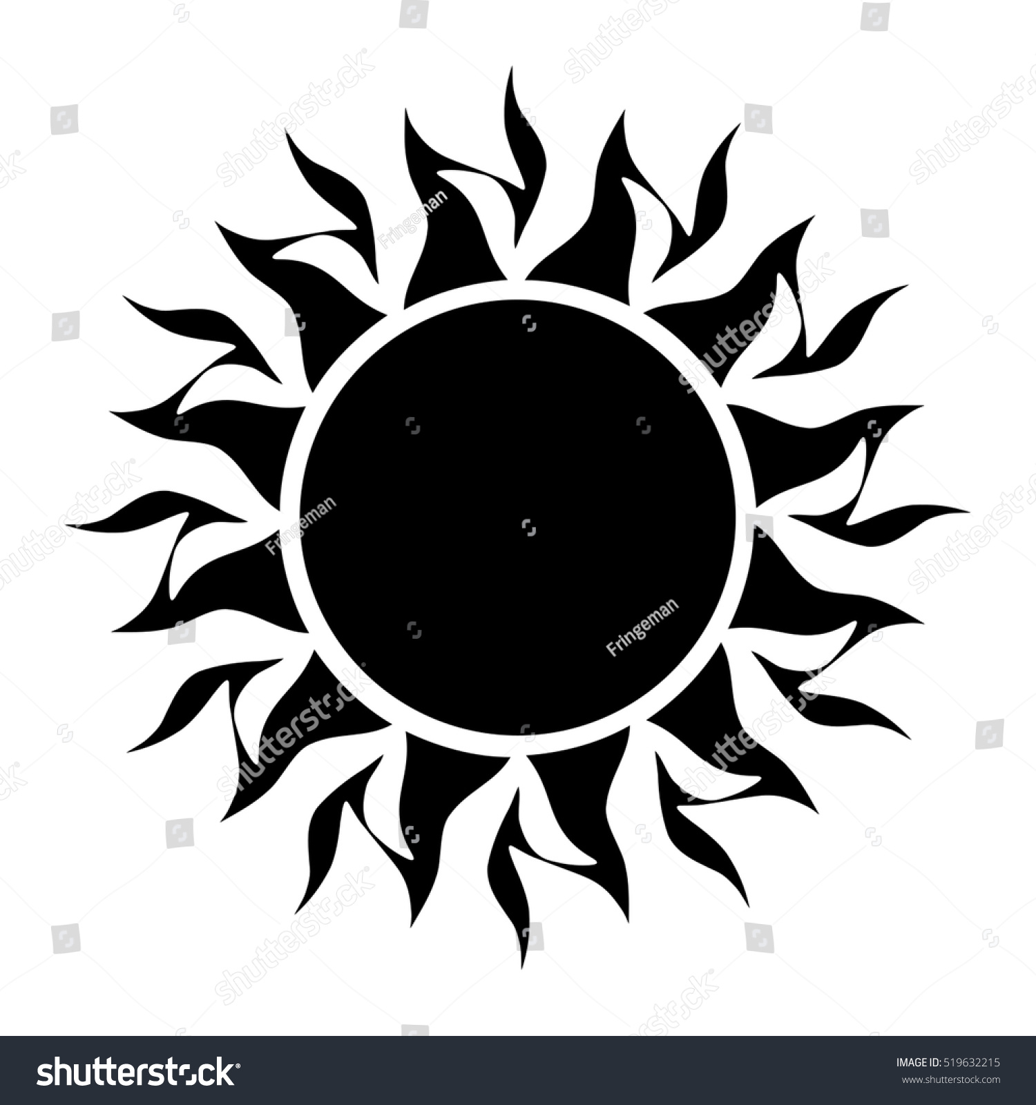 Flaming Sun: เวกเตอร์สต็อก (ปลอดค่าลิขสิทธิ์) 519632215 | Shutterstock
