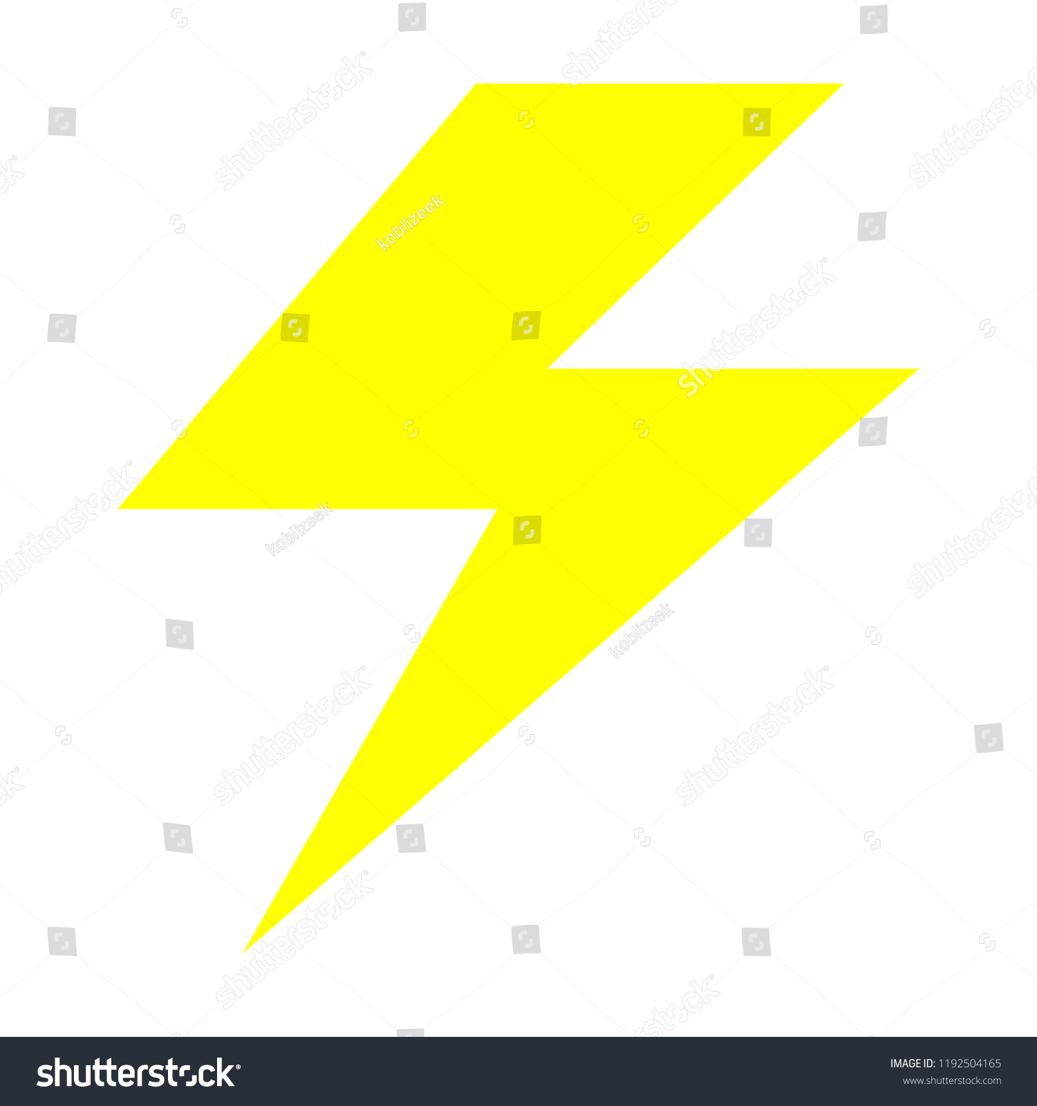 Flash Electrical App Symbol Icon Vector Stock Vector (Royalty Free ...