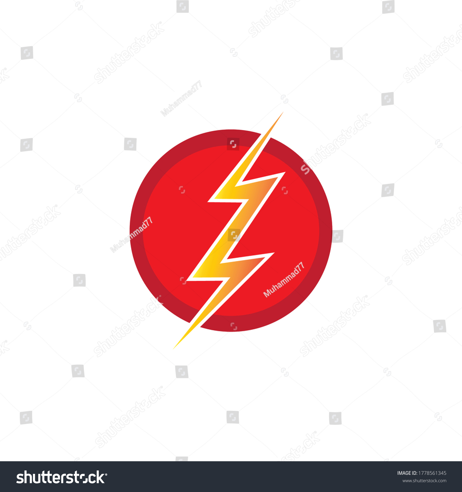 Flash Logo Desin Ilustration Vector Templat Stock Vector (Royalty Free ...