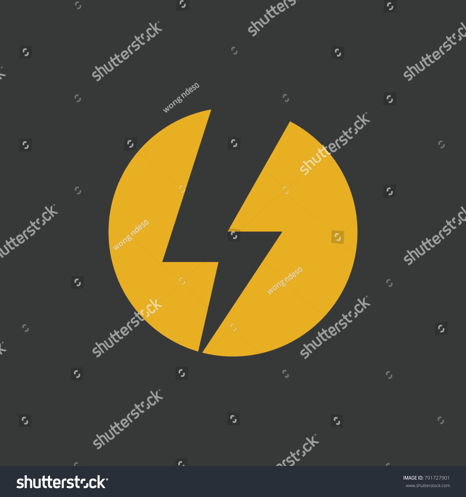 Flash Logo Vector Generic Logotype Isolated: vector de stock (libre de ...