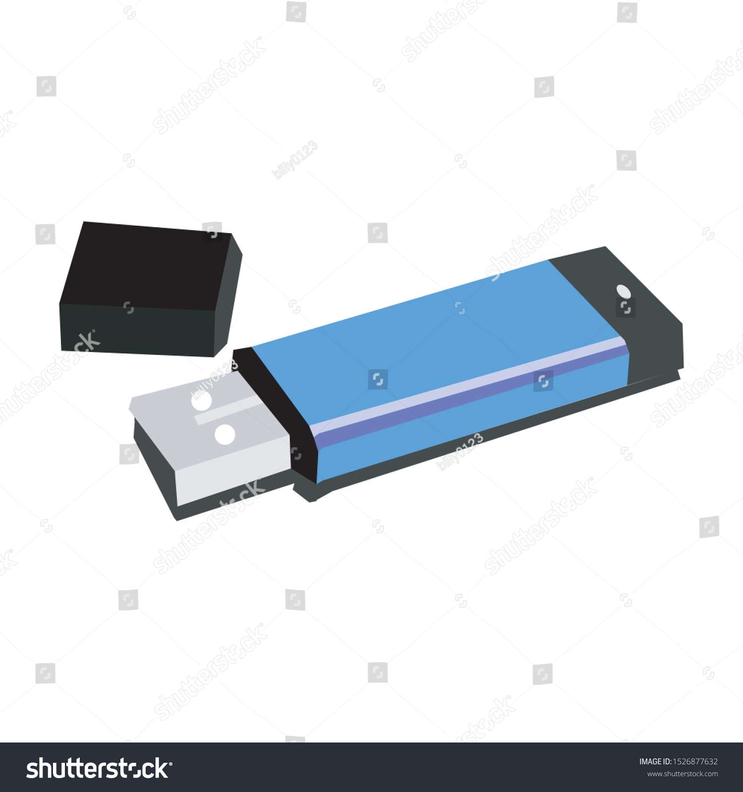 Flashdisk Technology Illustration Vector Design Stock Vector (Royalty ...