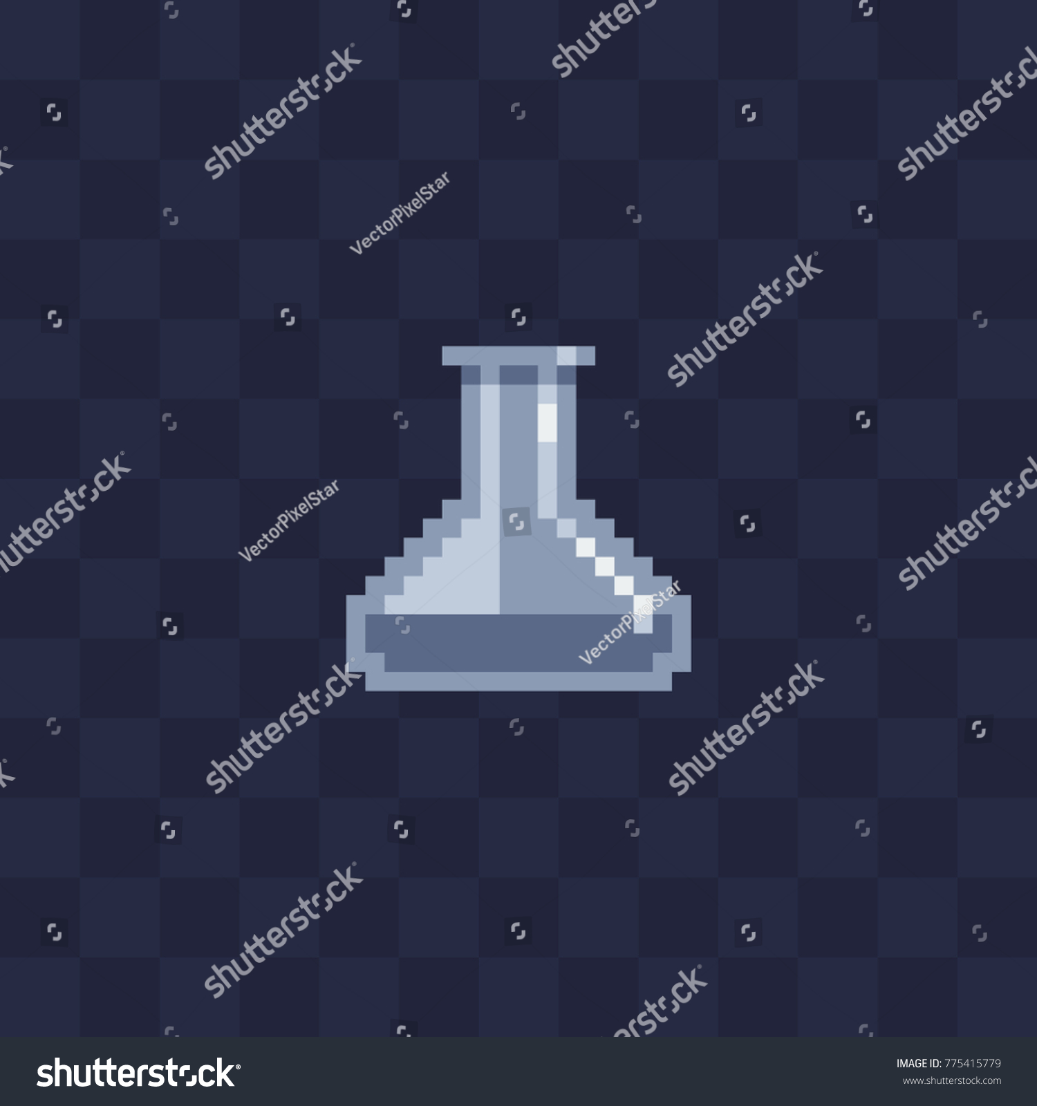 Flask Icon Design Apps 8bit Sprite Stock Vector (Royalty Free ...