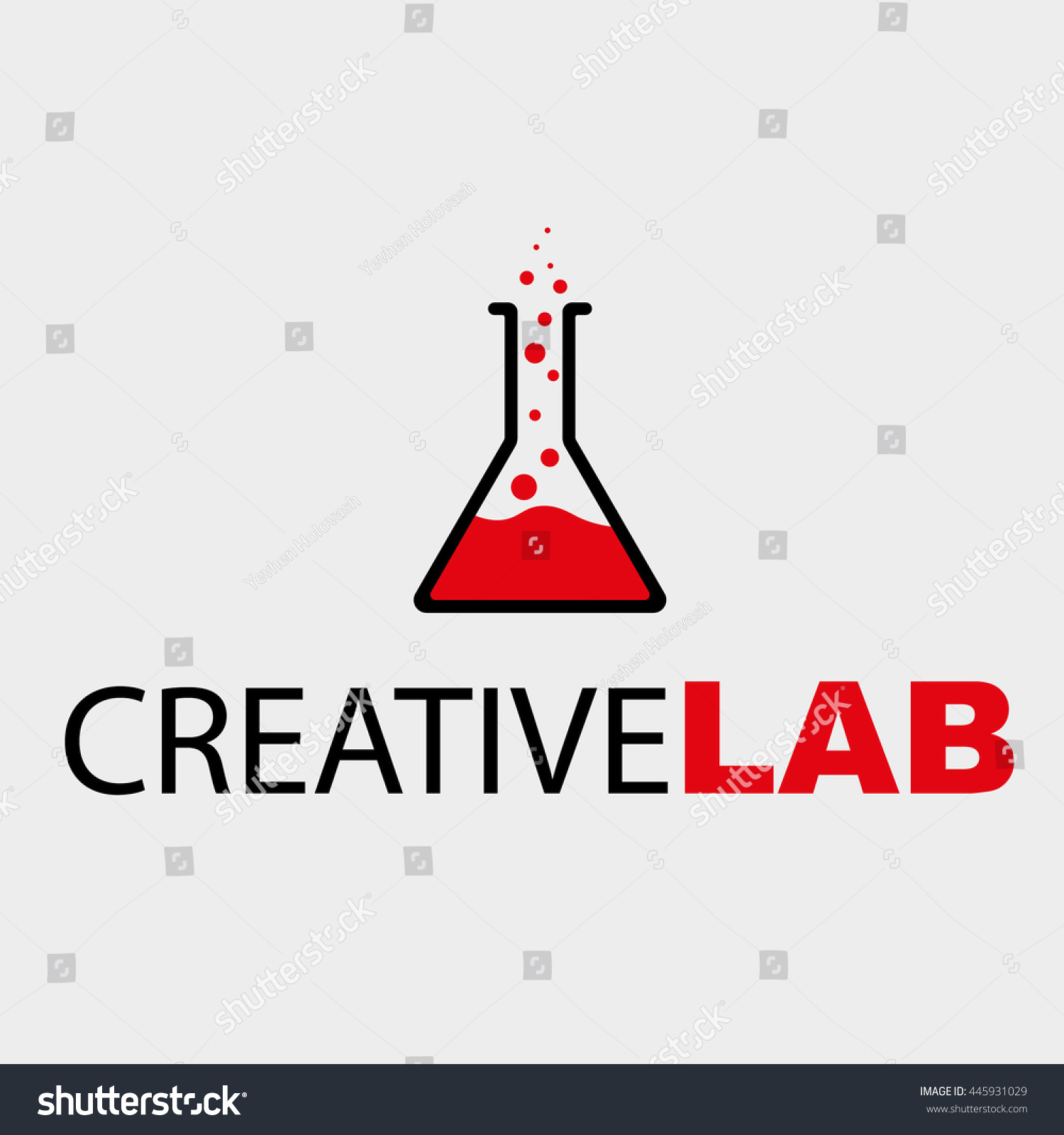 Flask Bubbles Logo Template Lab Logo Stock Vector (Royalty Free ...