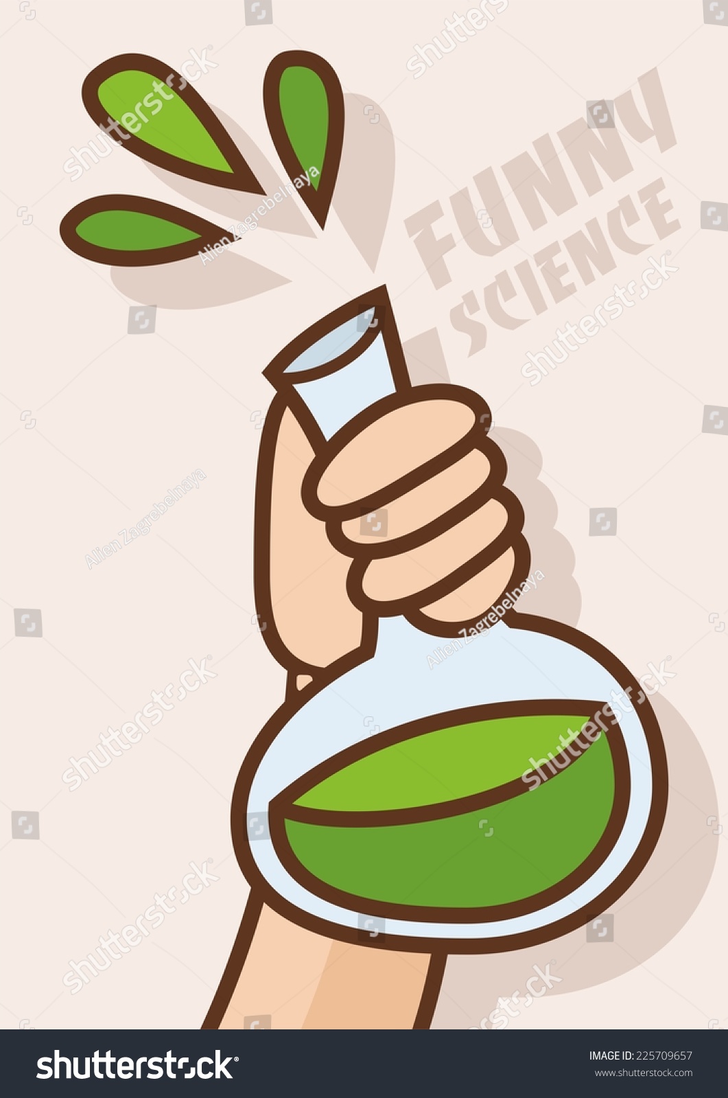 Flask Liquid Poster Science Stock Vector (Royalty Free) 225709657 ...