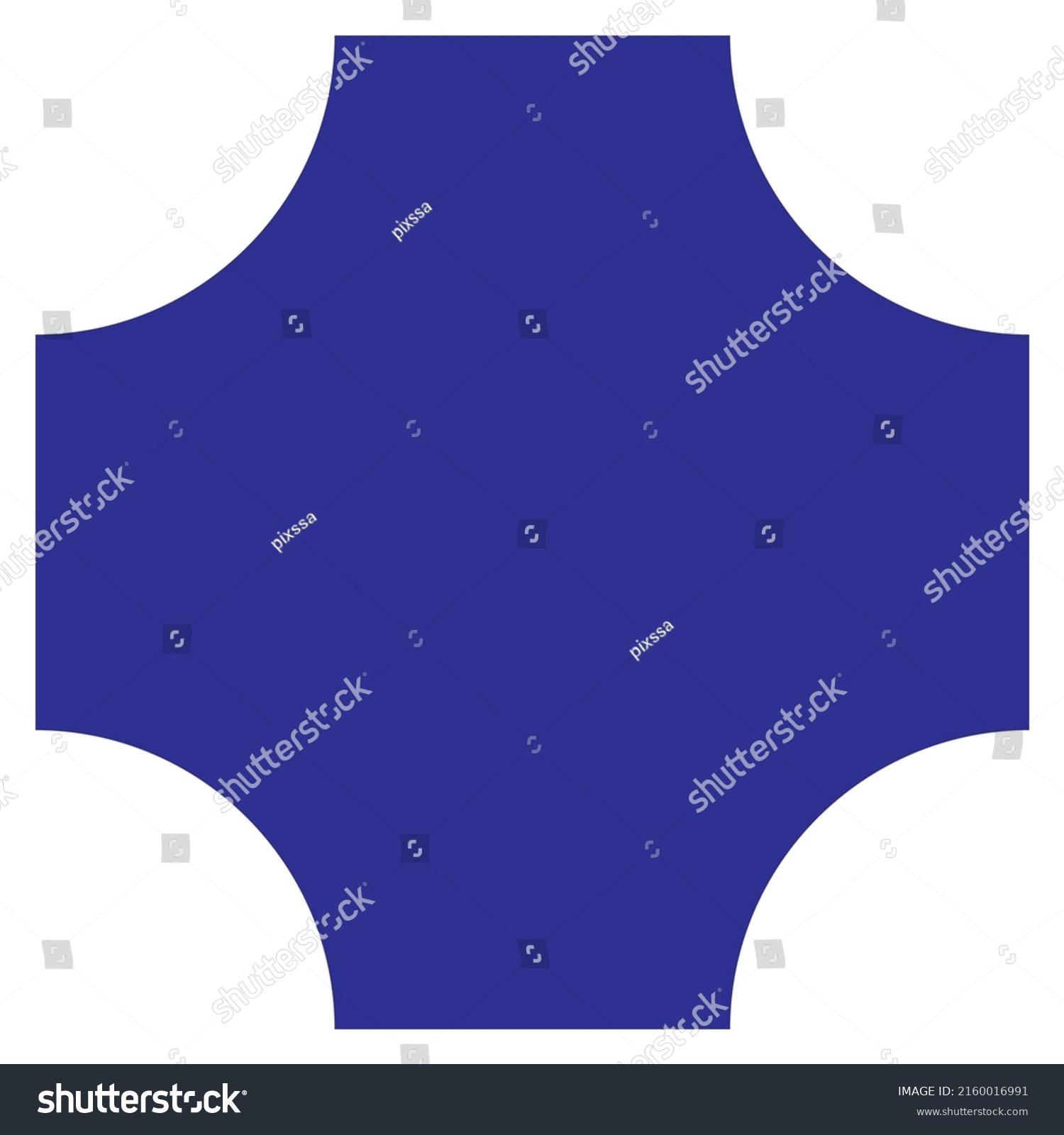 Flat Banner Button Template Shape Corner Stock Vector (Royalty Free ...