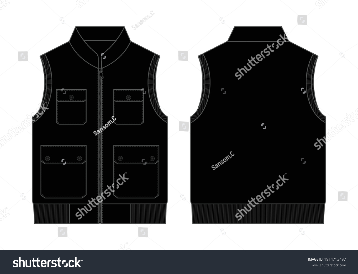 726 Biker vest Stock Illustrations, Images & Vectors | Shutterstock
