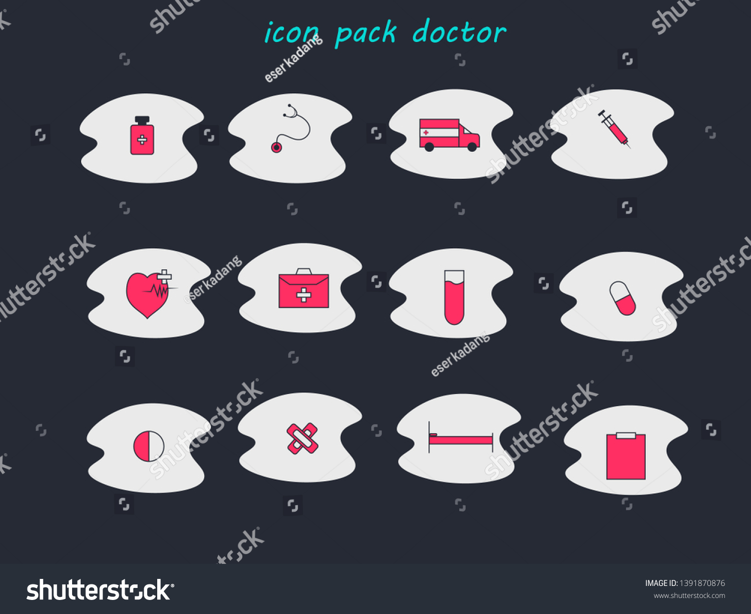 Flat Design Icon Medical Theme Vector Stock Vector (Royalty Free ...