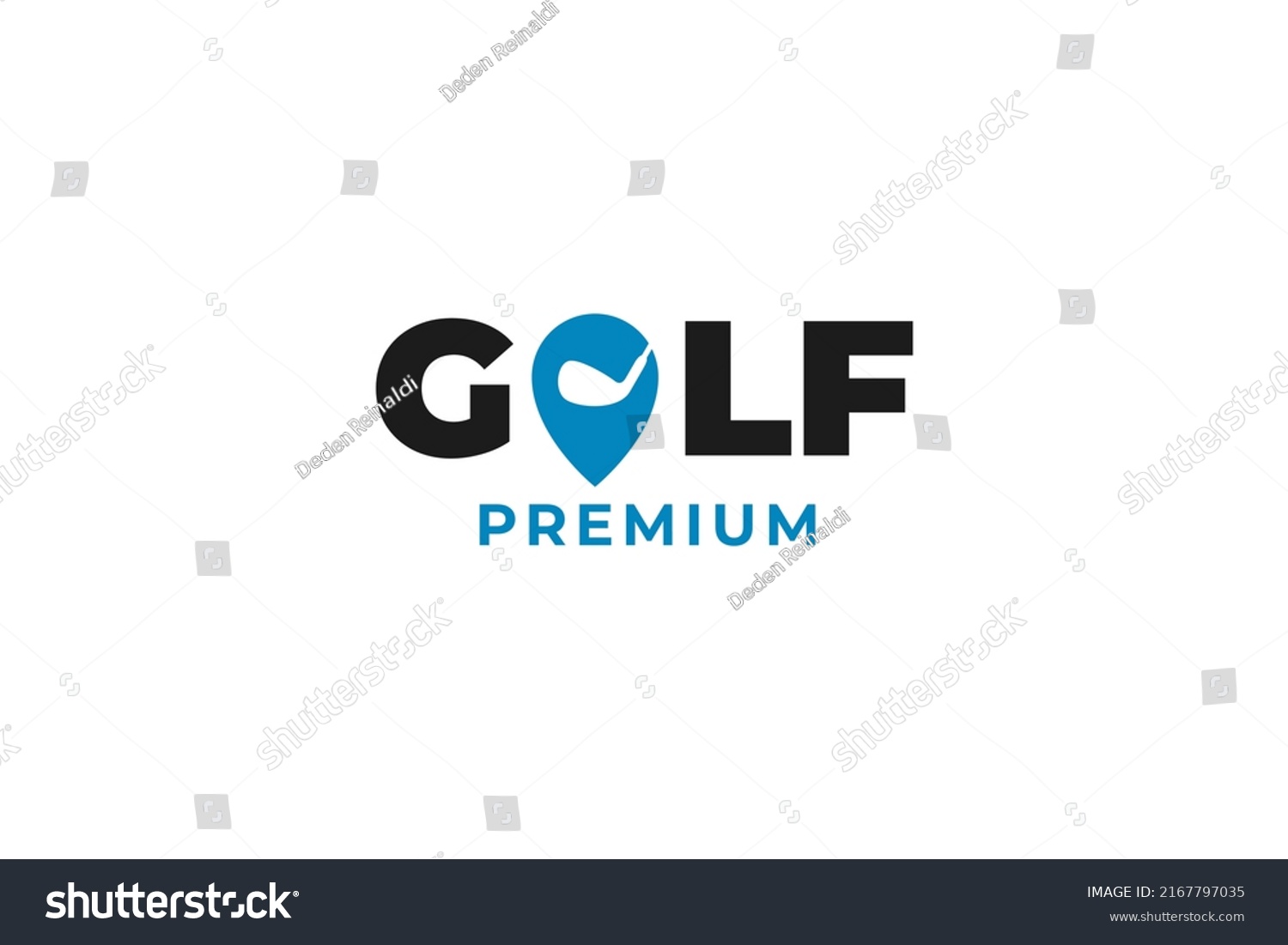 Flat Golf Bat Logo Vector Icon Stock Vector (Royalty Free) 2167797035 ...