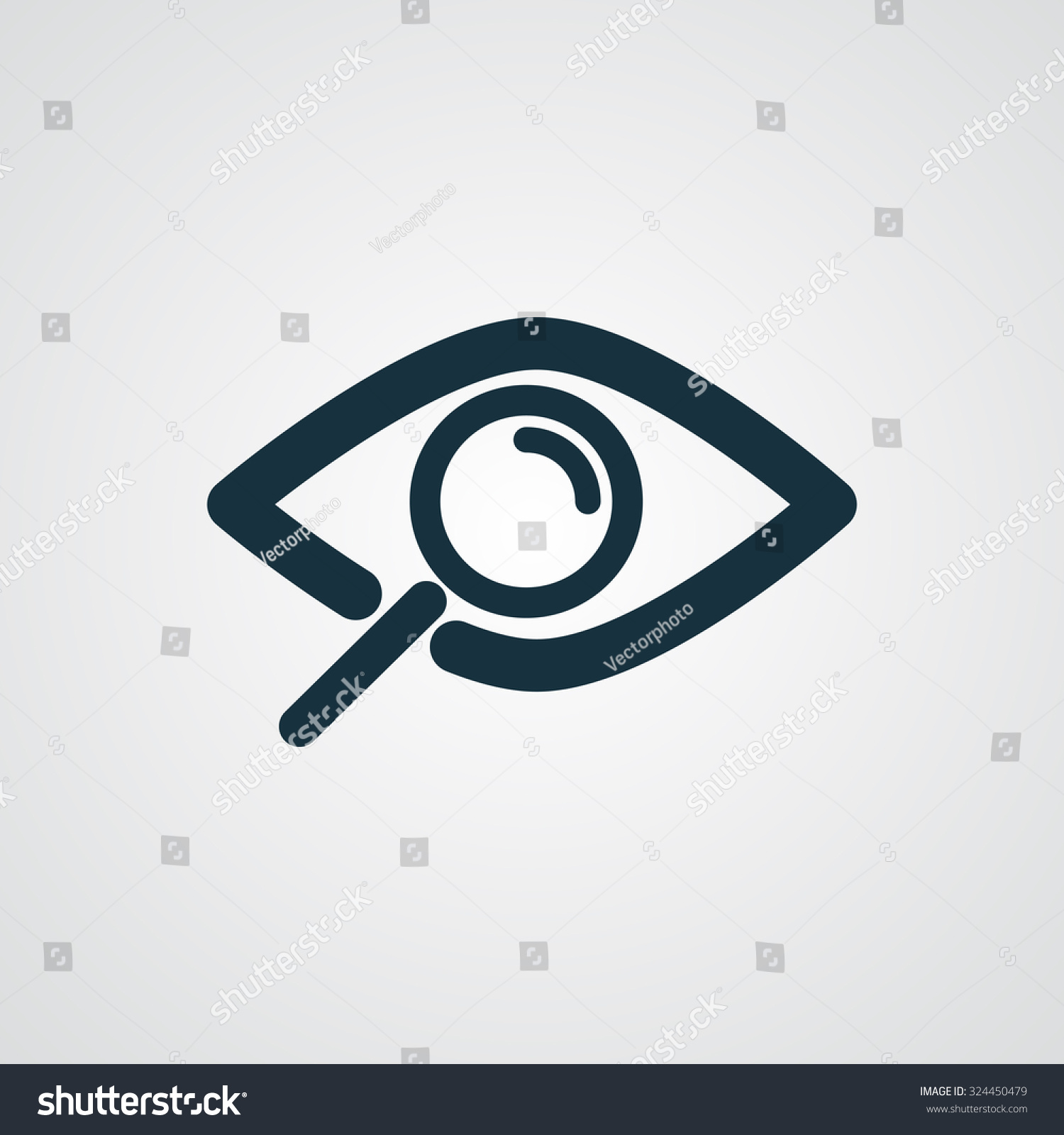 Flat Observation Icon Stock Vector (Royalty Free) 324450479 | Shutterstock