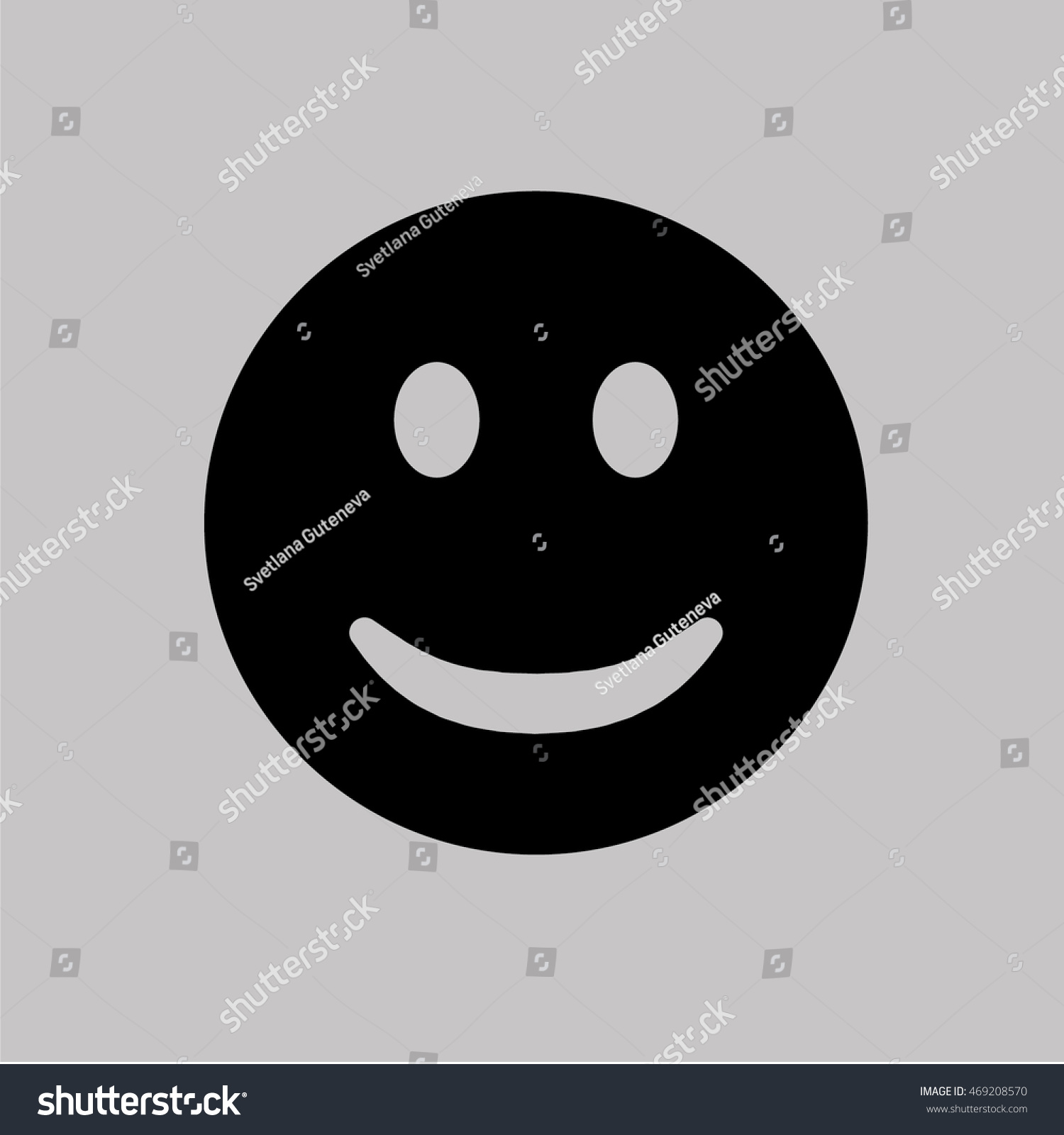 Flat Vector Icon Smile Pictogram 스톡 벡터(사용료 없음) 469208570 - Shutterstock