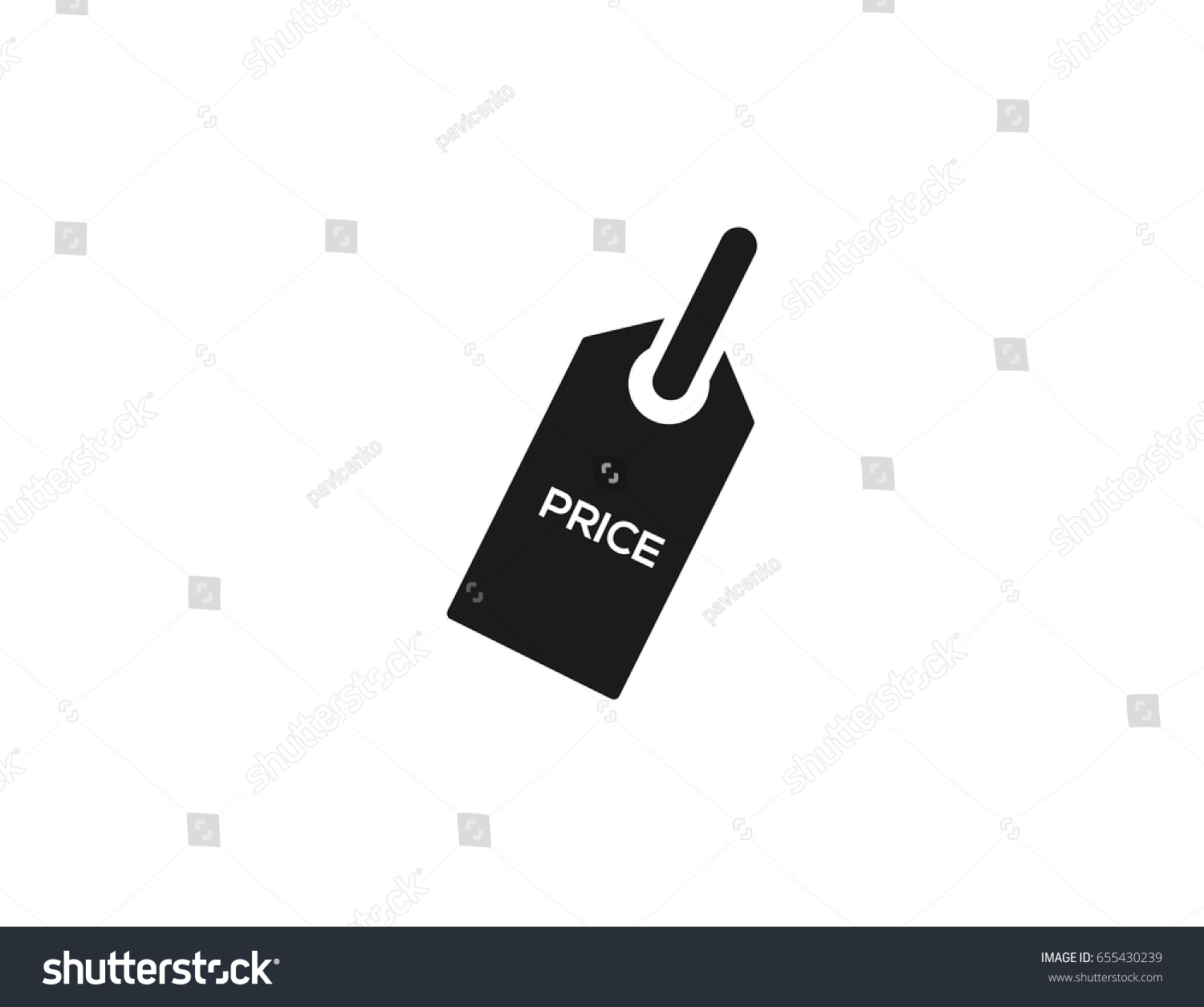 Flat Vector Price Tag Label: vector de stock (libre de regalías ...