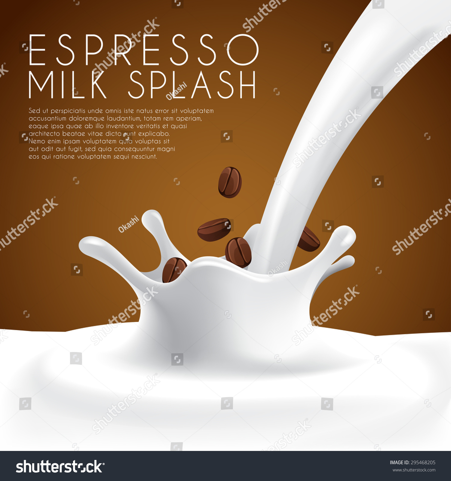 Flavored Milk Label Template Vector Illustration Stock Vector (Royalty ...