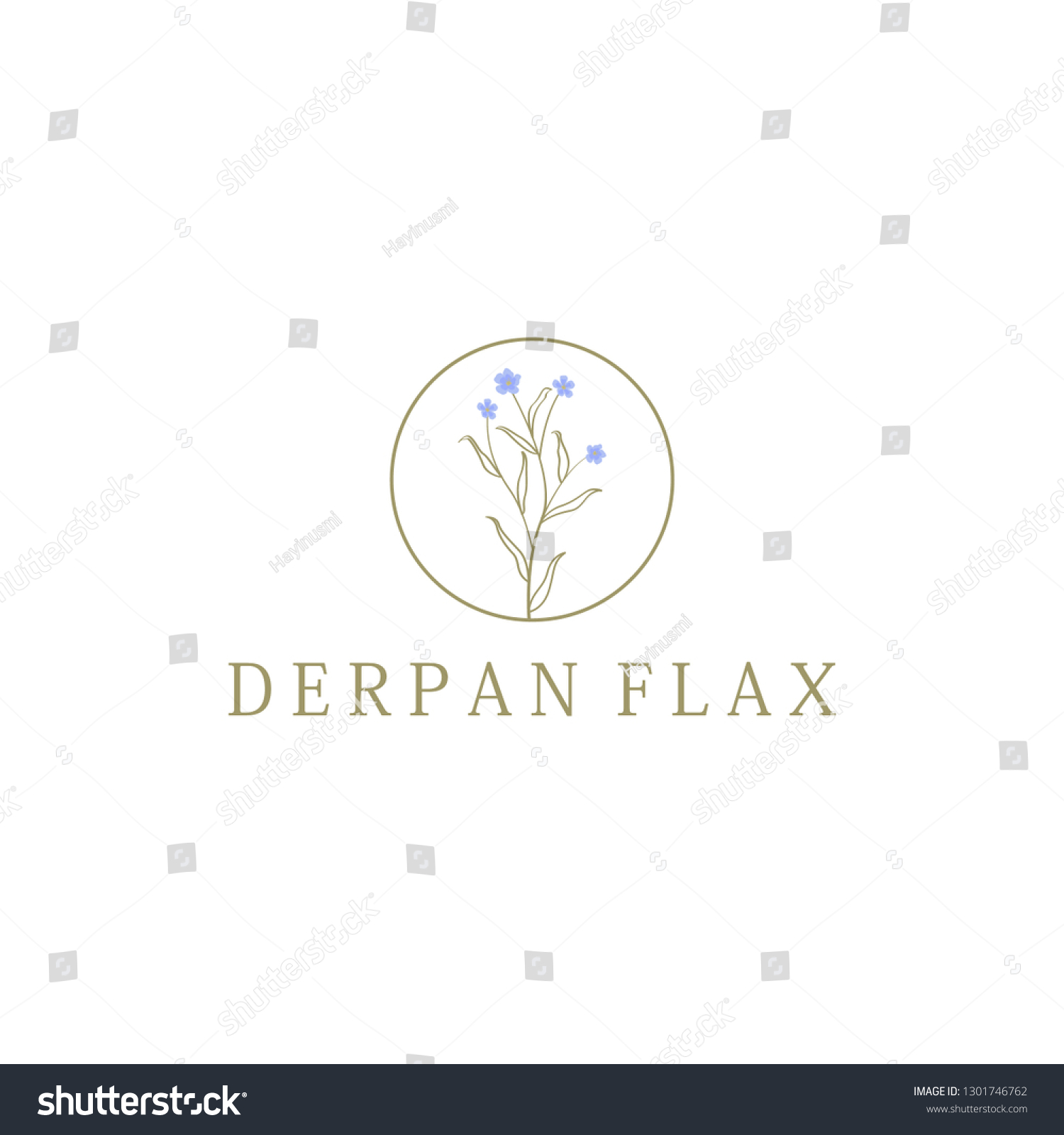 Flax Logo Design: เวกเตอร์สต็อก (ปลอดค่าลิขสิทธิ์) 1301746762