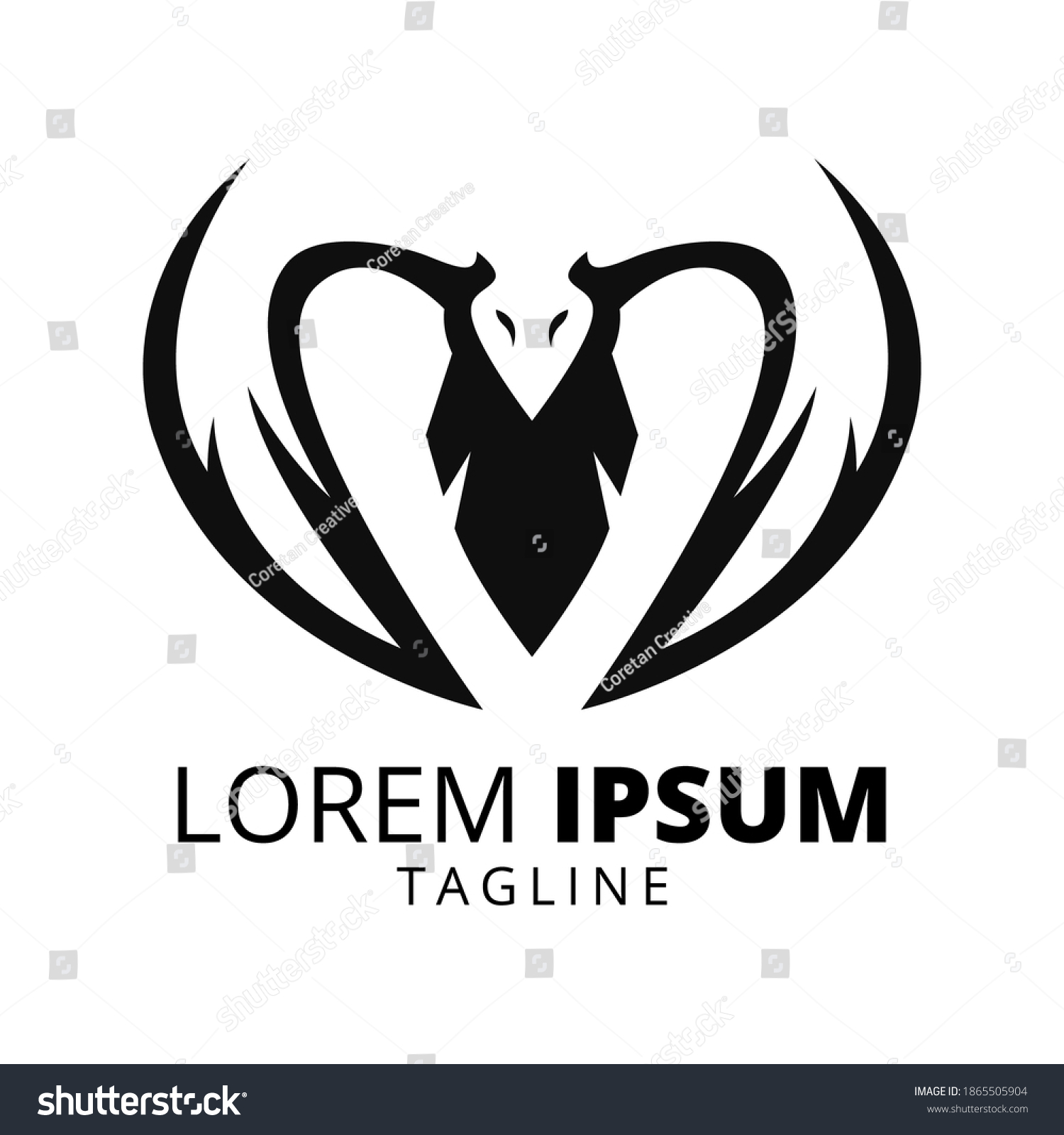 Flaying Bird Logo Design Vector Template Stock Vector (Royalty Free ...