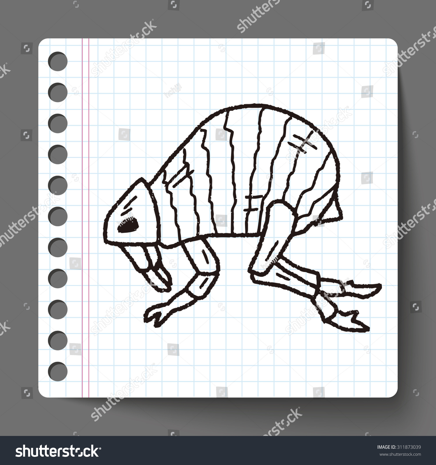 Flea Doodle Stock Vector (Royalty Free) 311873039 | Shutterstock