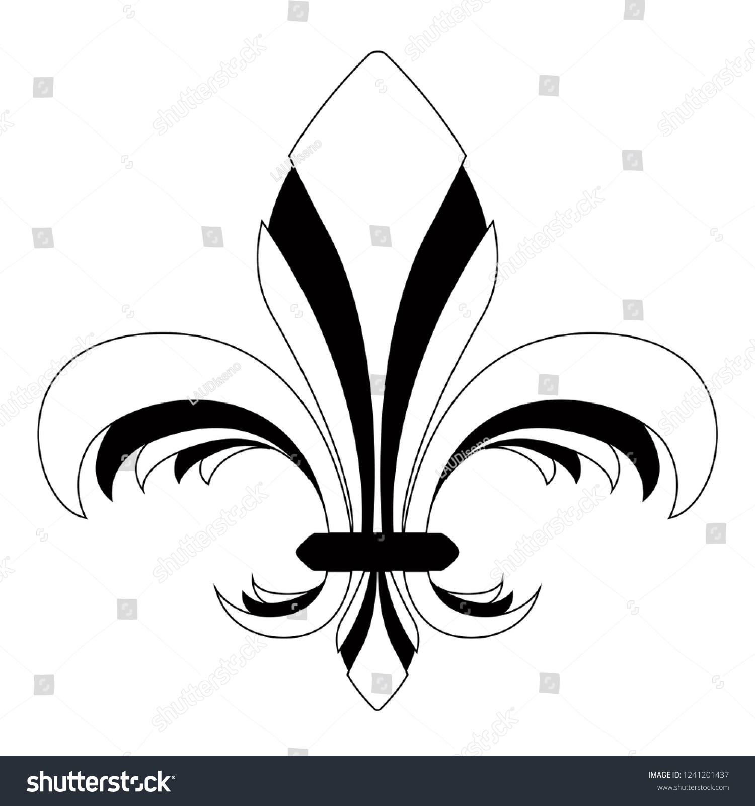 Fleur De Lys Symbol Vector Illustration Stock Vector (Royalty Free ...