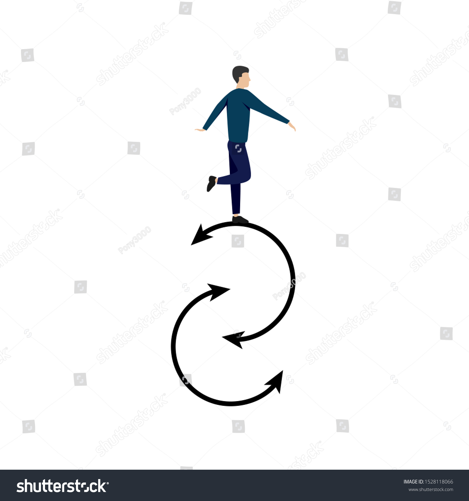 Flexibility Arrow Vector Icon Flat Cartoon Stock Vector (Royalty Free ...