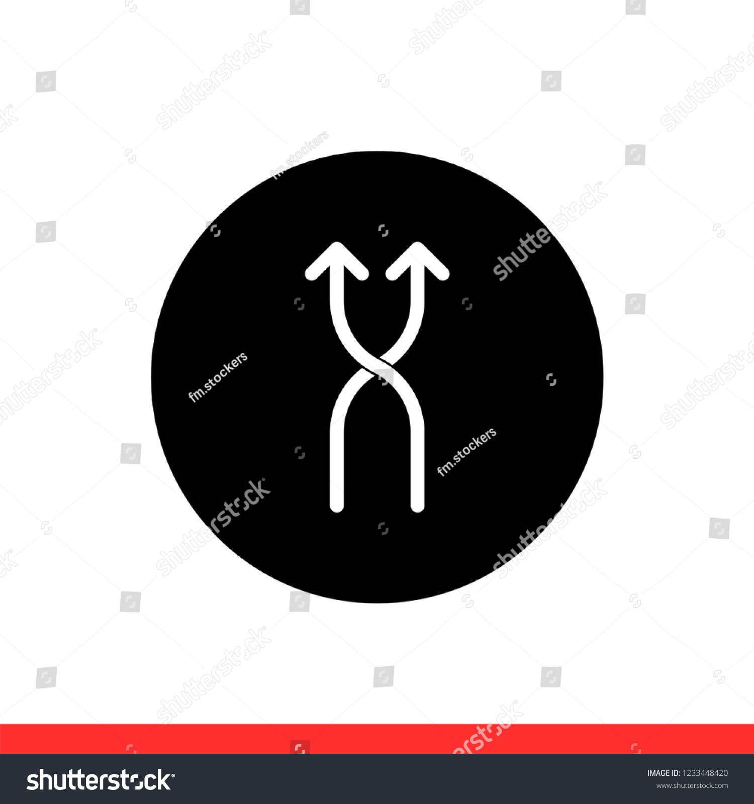Flexibility Vector Icon Direction Symbol Simple Stock Vector (Royalty ...