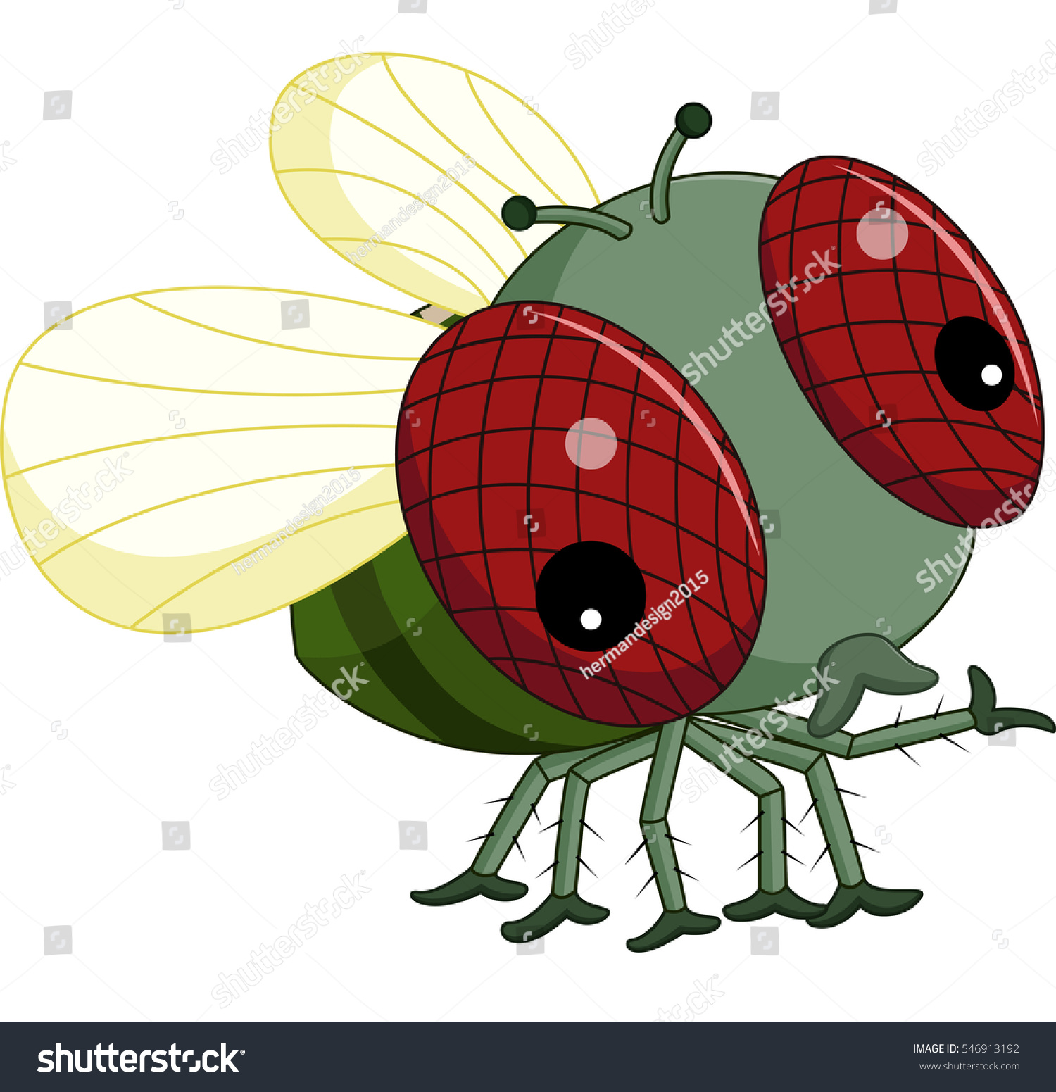 Flies Cartoon Stock Vector (Royalty Free) 546913192 | Shutterstock