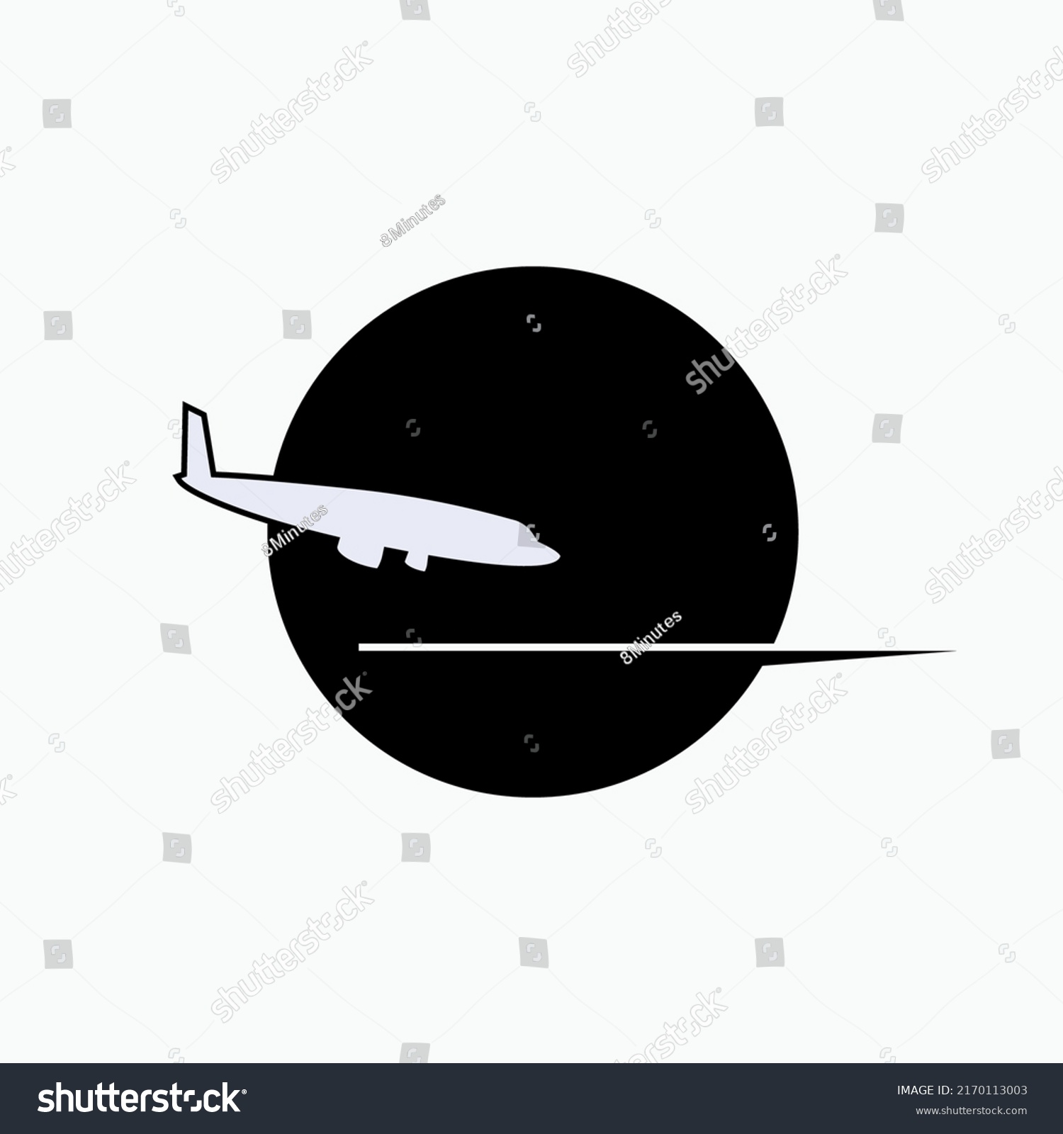 Flight Arrival Icon Arriving Symbol Vector Stock Vector (Royalty Free ...
