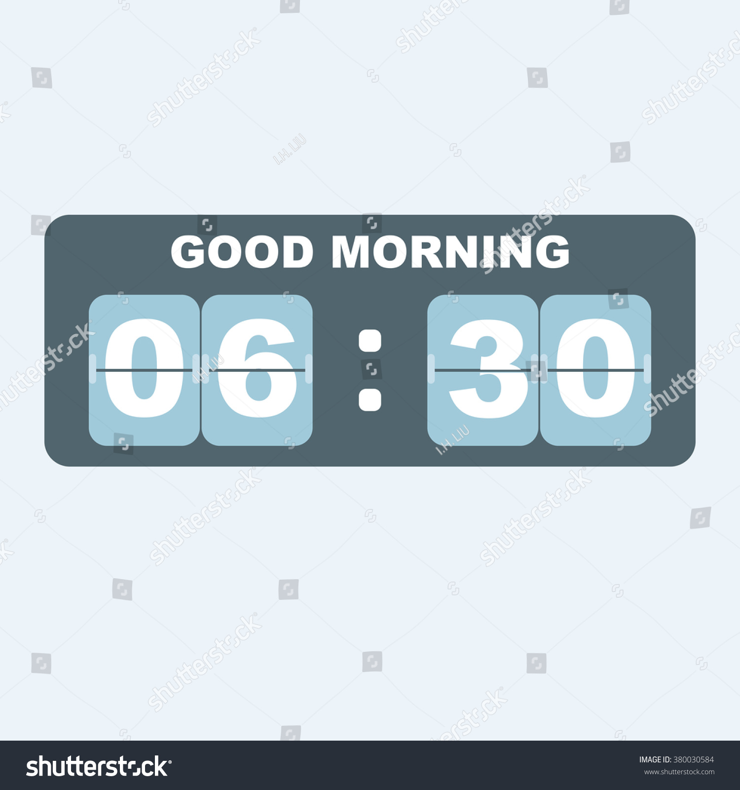 Flip Clock Design Stock Vector (Royalty Free) 380030584 | Shutterstock