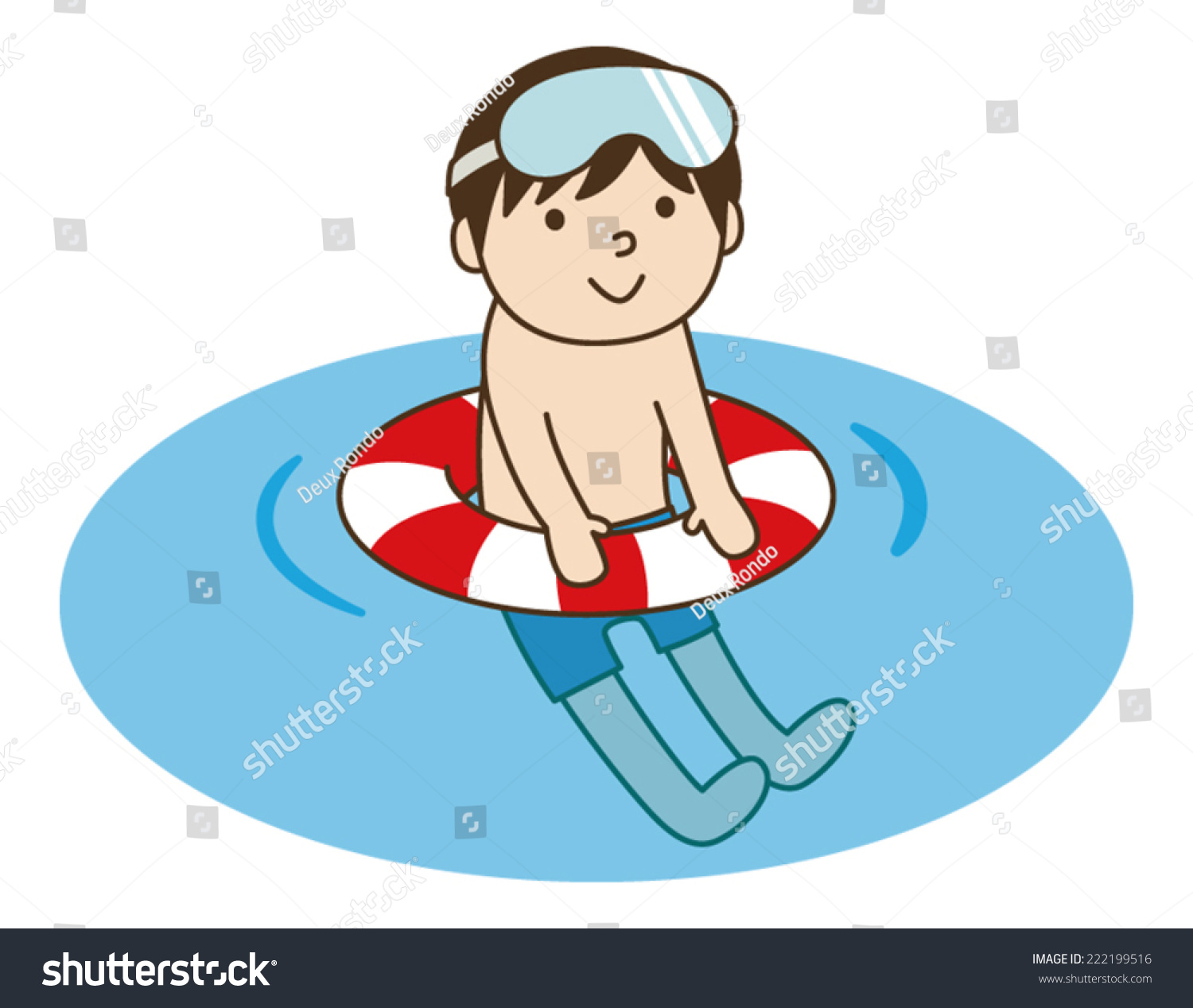 Float Boy: vector de stock (libre de regalías) 222199516 | Shutterstock