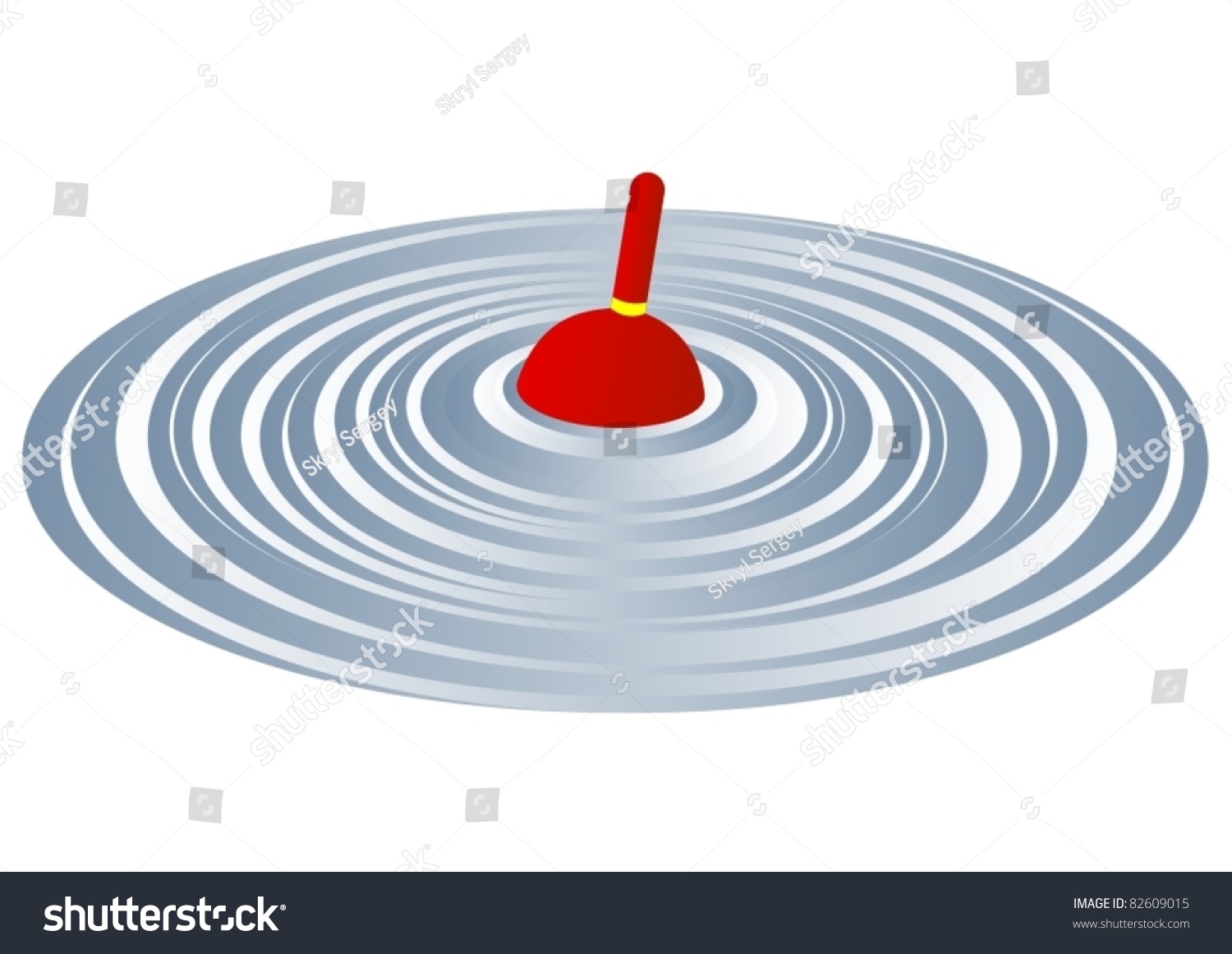 Float On Waves Illustration On White: vector de stock (libre de ...