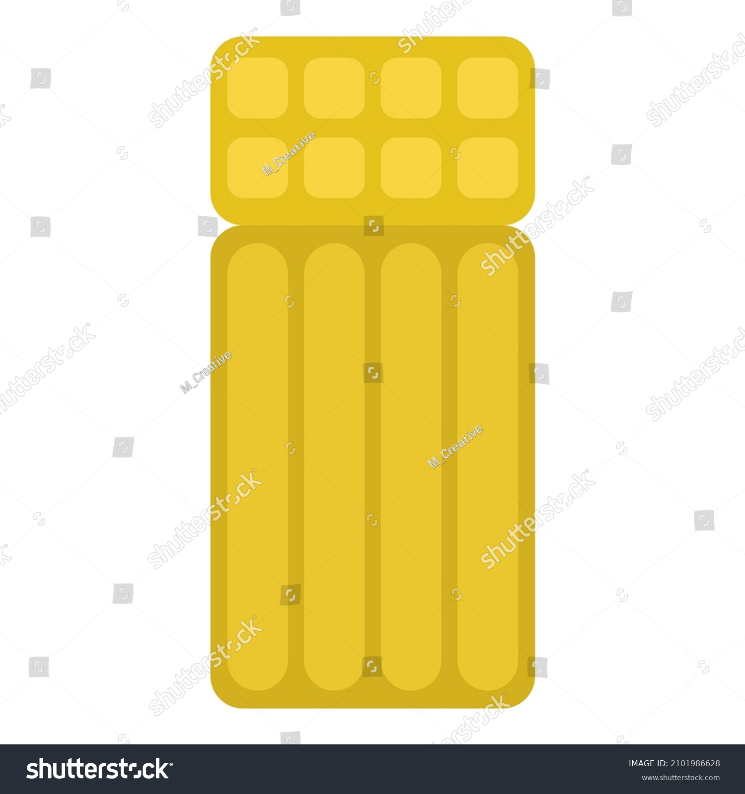Floating Mat Flat Clipart Vector Illustration Stock Vector (Royalty ...