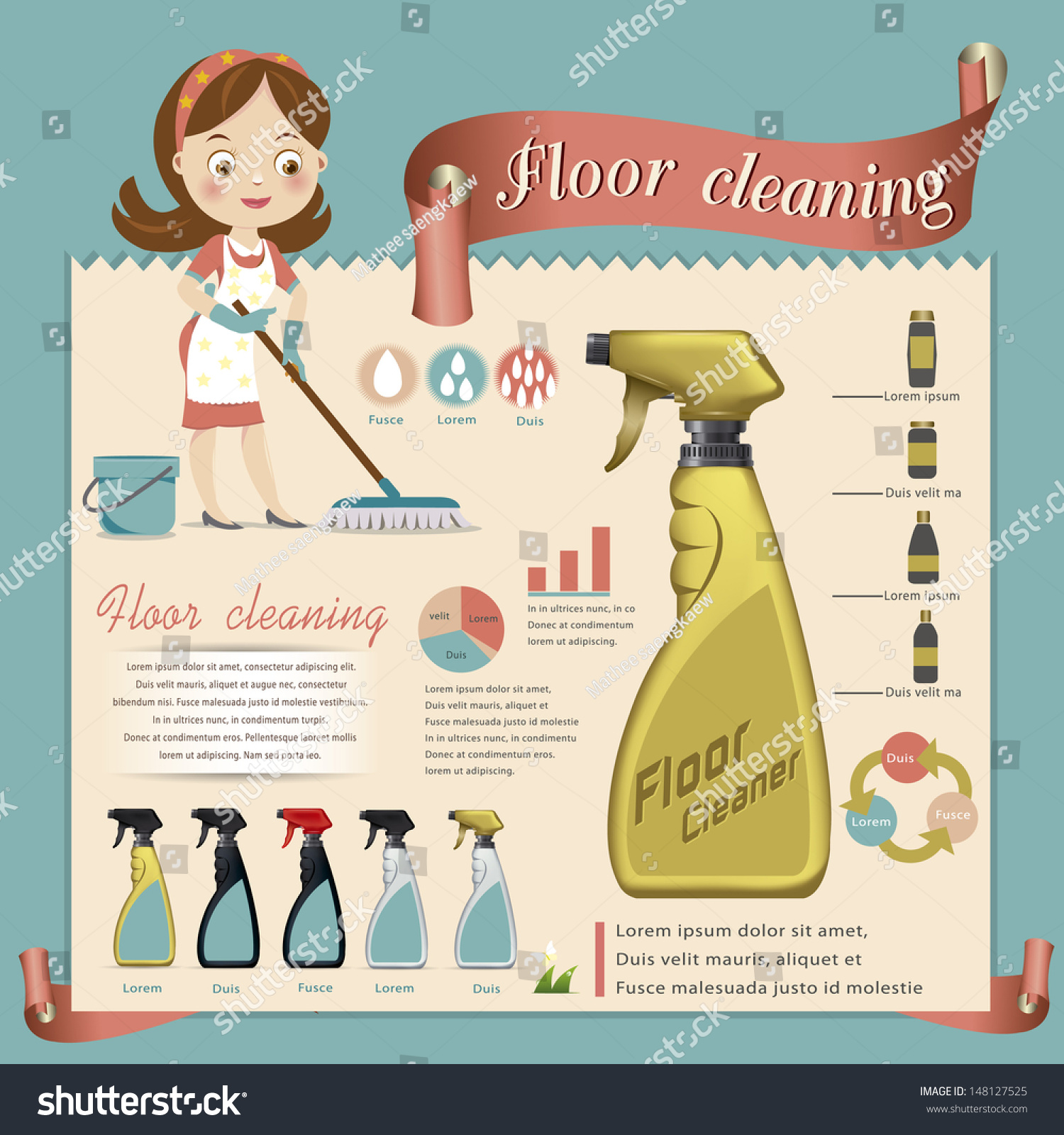 Floor Cleanervector Illustration Stock Vector (Royalty Free) 148127525