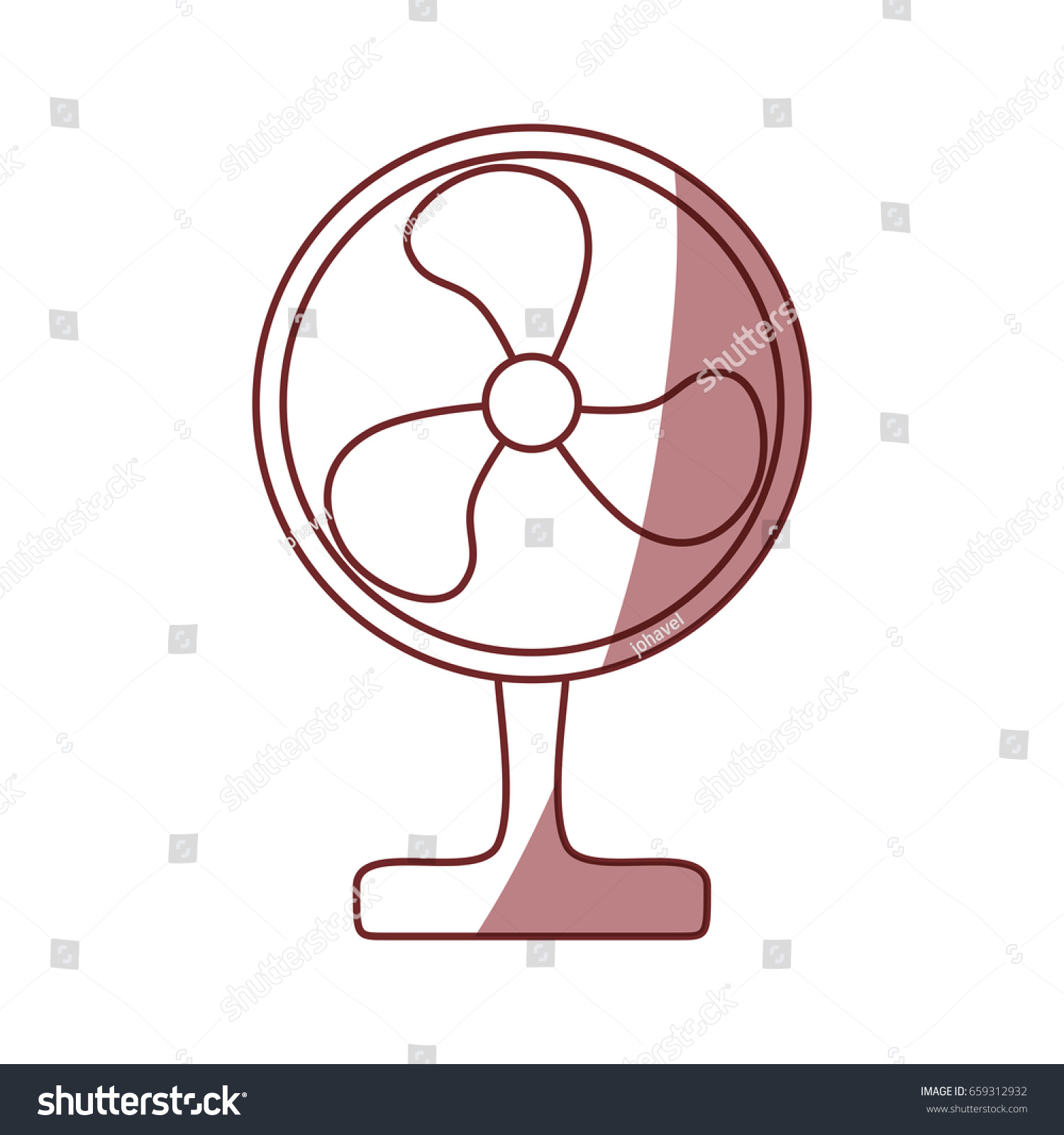 Floor Fan Symbol Stock Vector (Royalty Free) 659312932 | Shutterstock