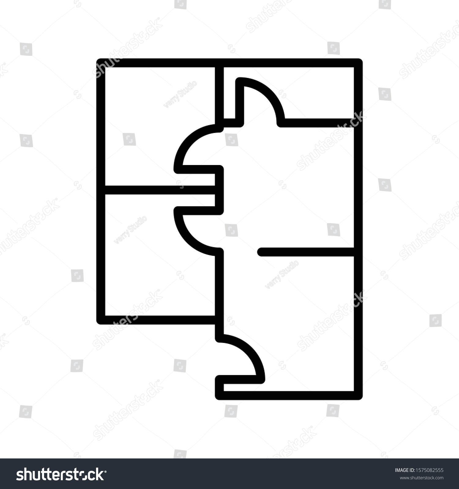 Floor Plan Icon Architect Design Stock Vector (Royalty Free) 1575082555